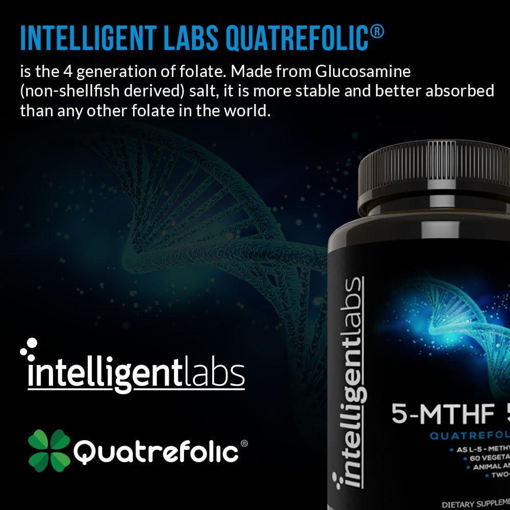 Intelligent Labs 1MG 5-MTHF Methylfolate 120 Capsules - 4 Months Supply | Buy Now with Express ...