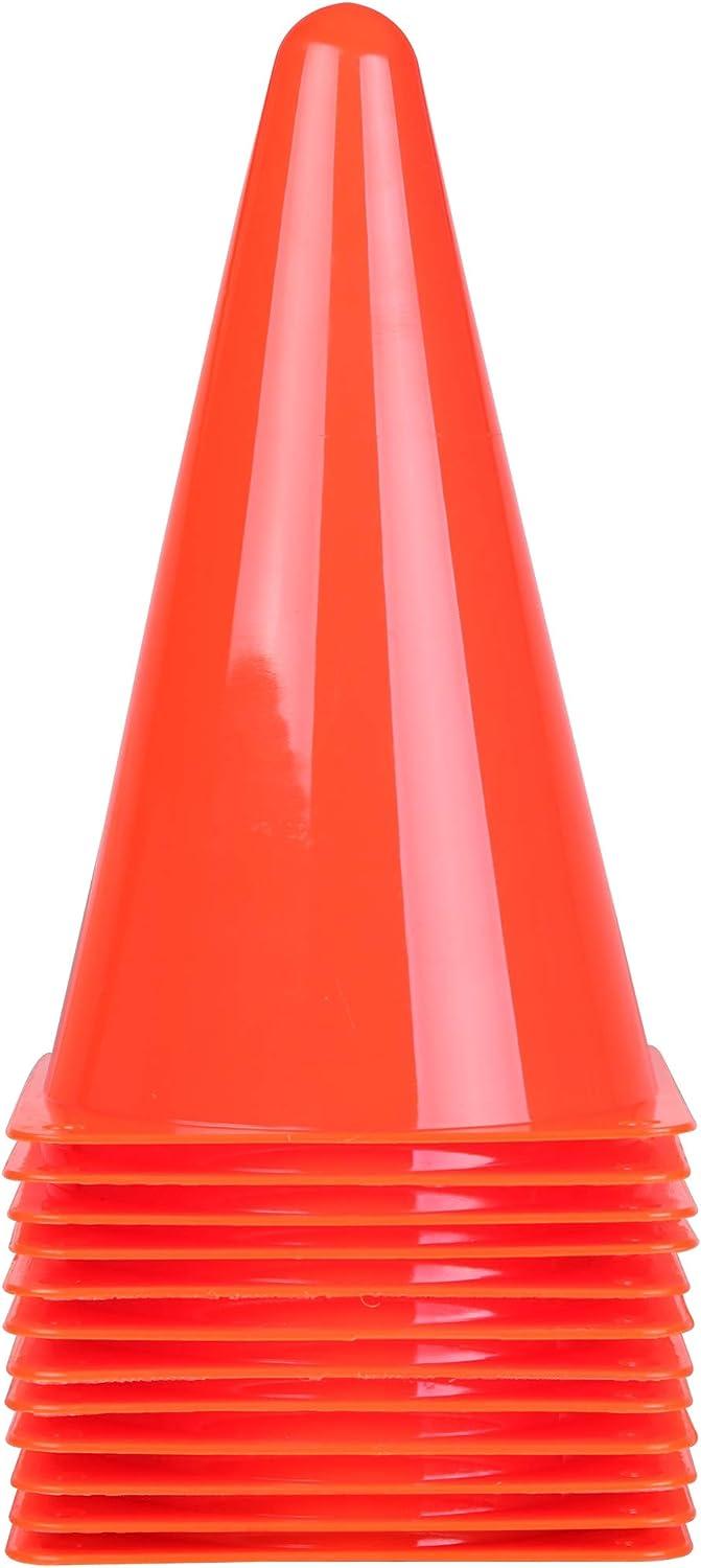 CARTMAN 9 Inch 12 Pack Plastic Training Cones - Indoor Outdoor Traffic ...