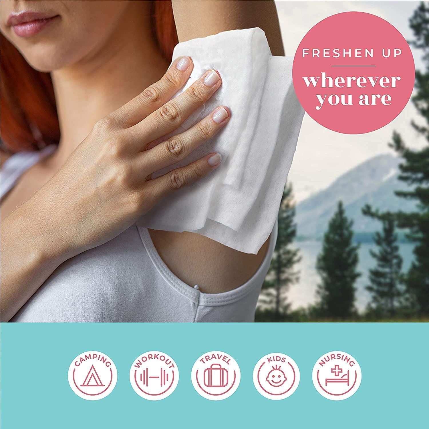 Adult Body Wipes XL - 50 Count (Pack of 1) | Vitamin E & Aloe Vera ...