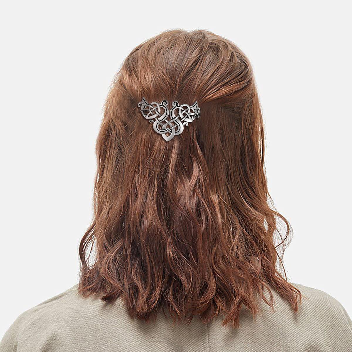 Lurrose Celtic Knot Hair Clip | Vintage Braids Hair Slide Jewelry | Buy ...