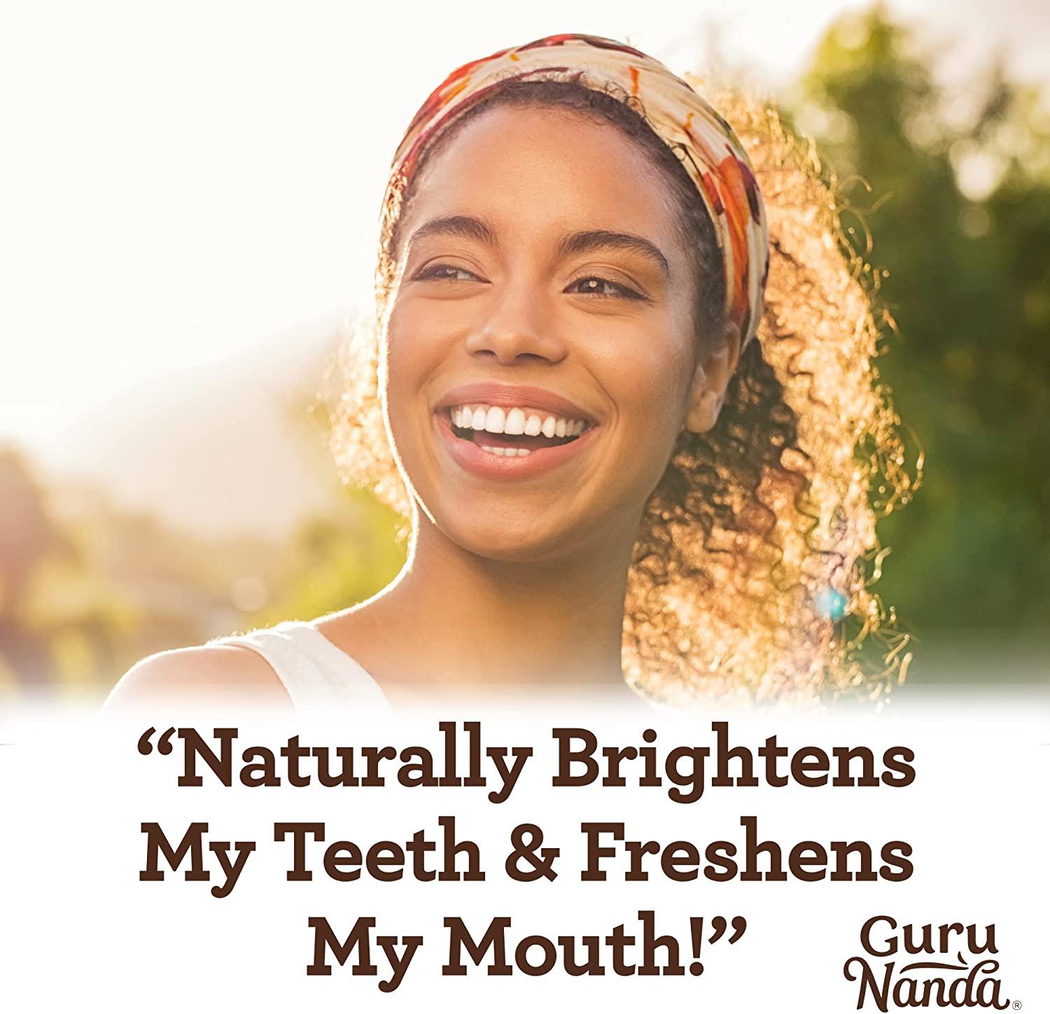 GuruNanda Whitening Pulling Oil with Coconut & Peppermint Essential Oil ...