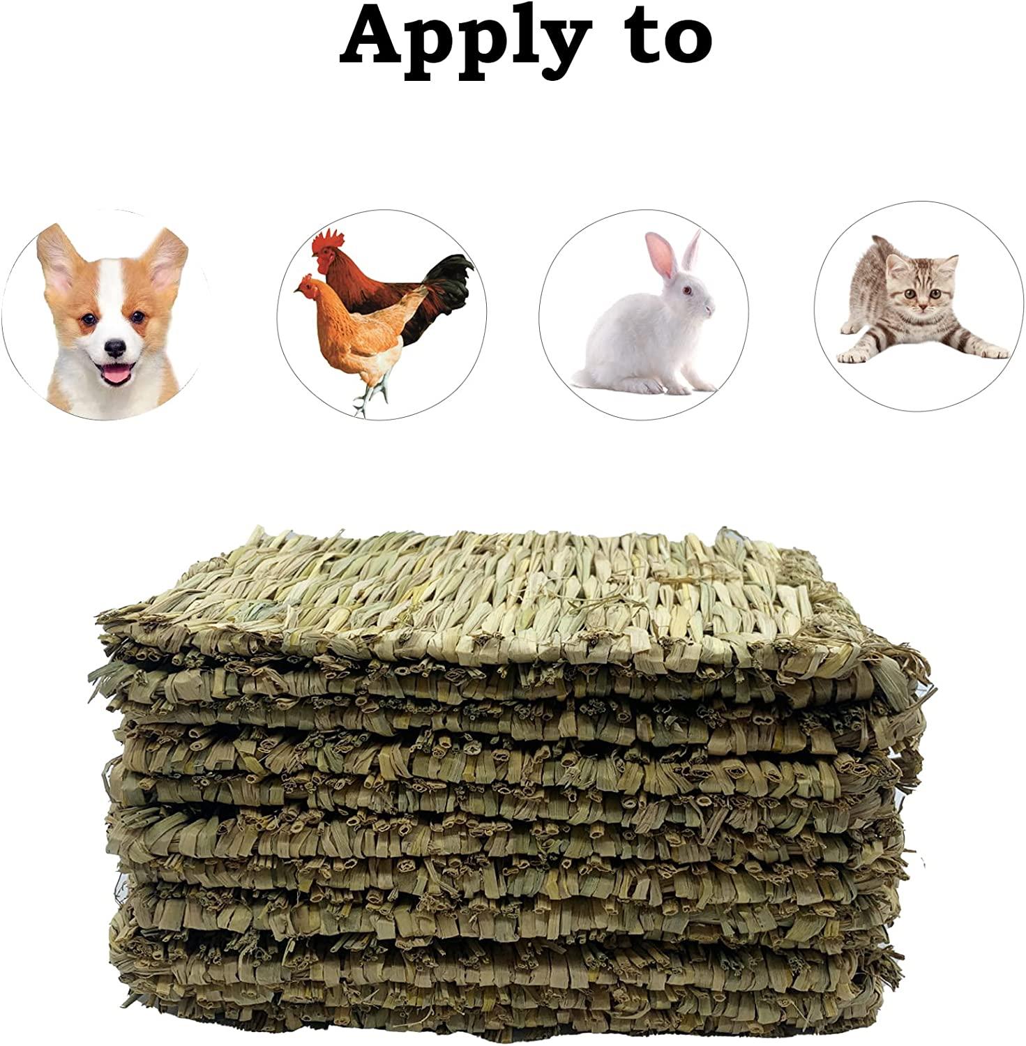 Handwoven Grass Nesting Box Pads for Chickens and Small Animals - Set ...