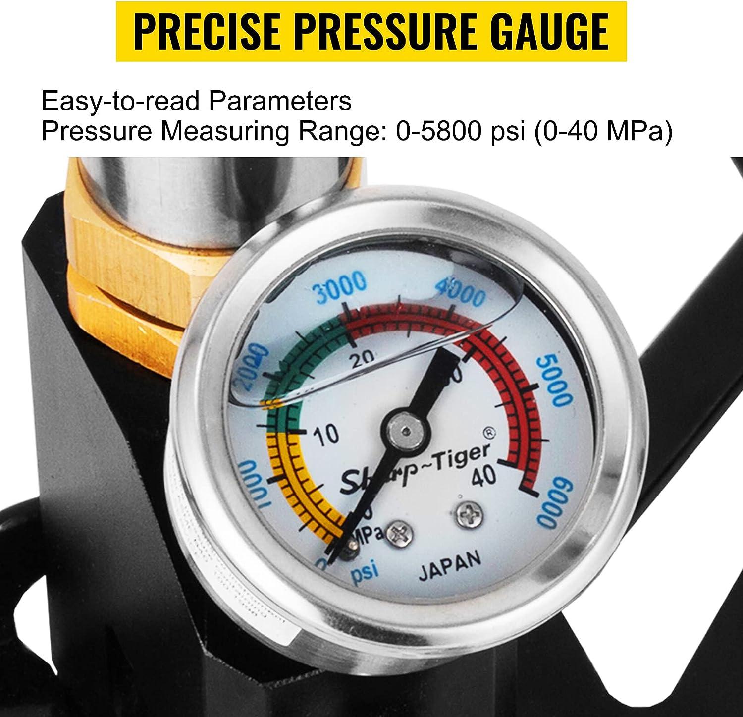 VEVOR High Pressure Hand Pump - 3 Stage Airgun PCP Pump 4500PSI for Air ...