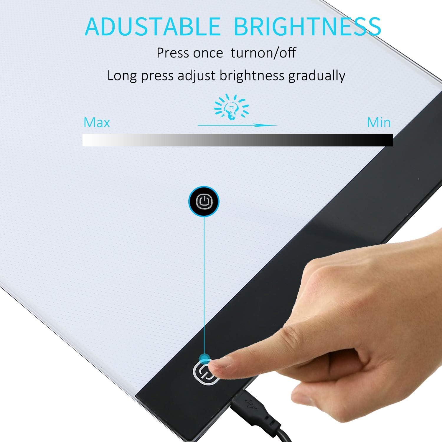 A4 LED Light Pad for Diamond Painting Super Bright USB Powered Light ...