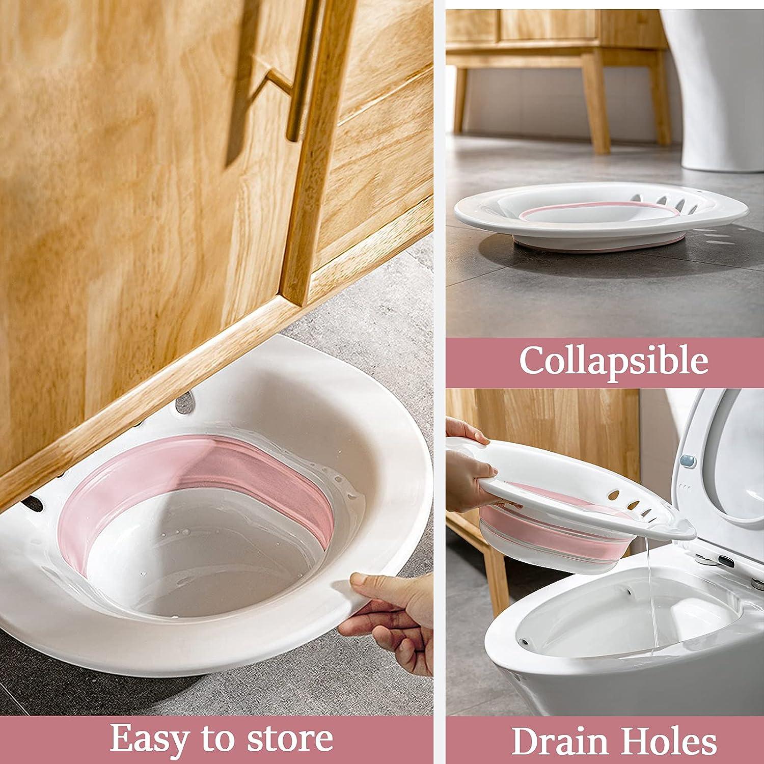 Sitz Bath Basin for Postpartum & Anal Care - Hemorrhoids & Perineum ...