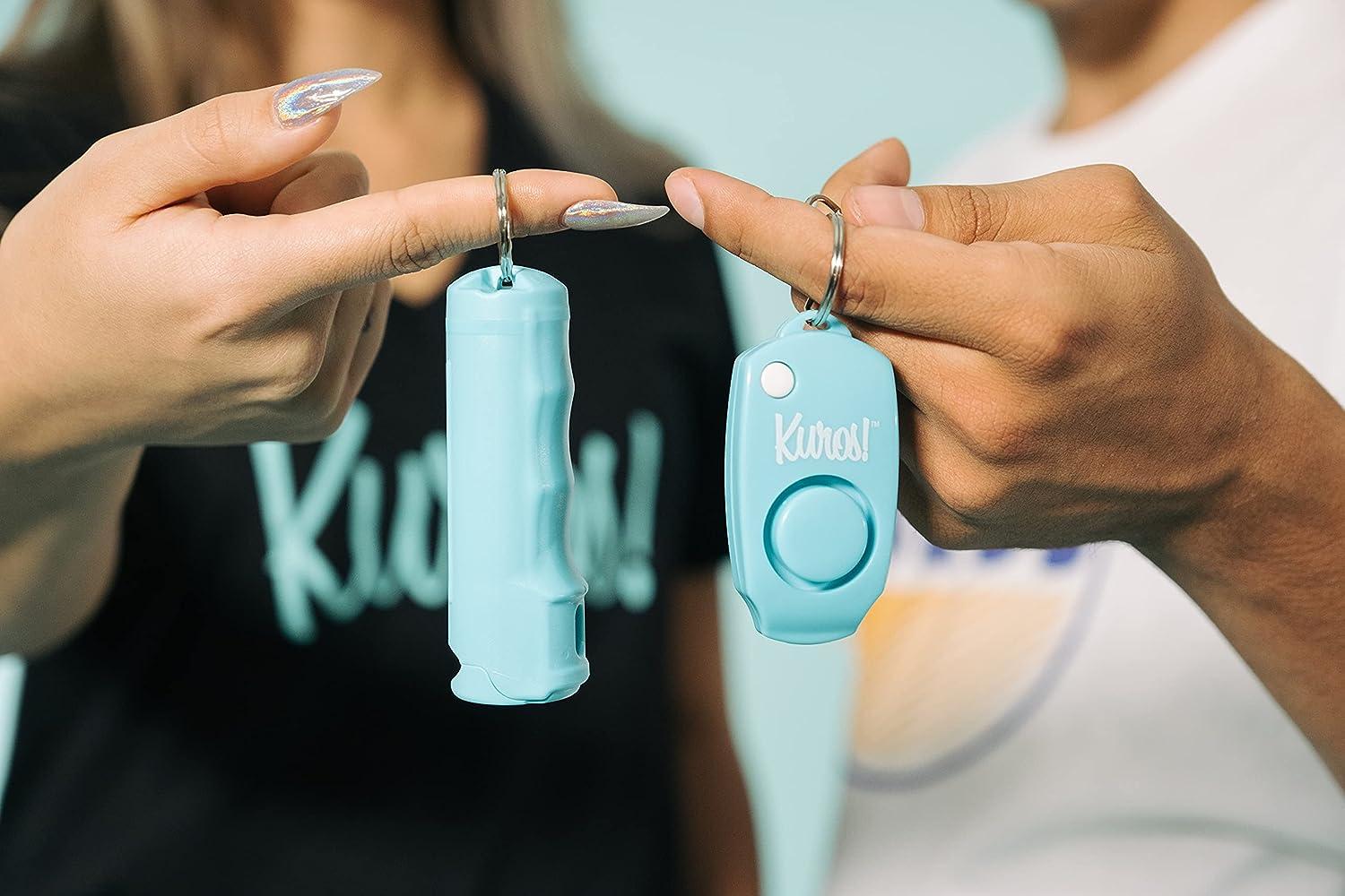 Kuros by Mace Brand Pocket Pepper Spray & Personal Alarm Combo (Turquoise) - 10 Self Defense ...