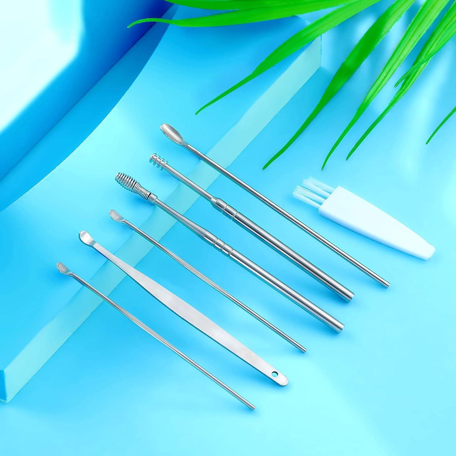 10-Piece Ear Wax Removal Kit for Kids & Toddlers - LED Baby Earwax ...
