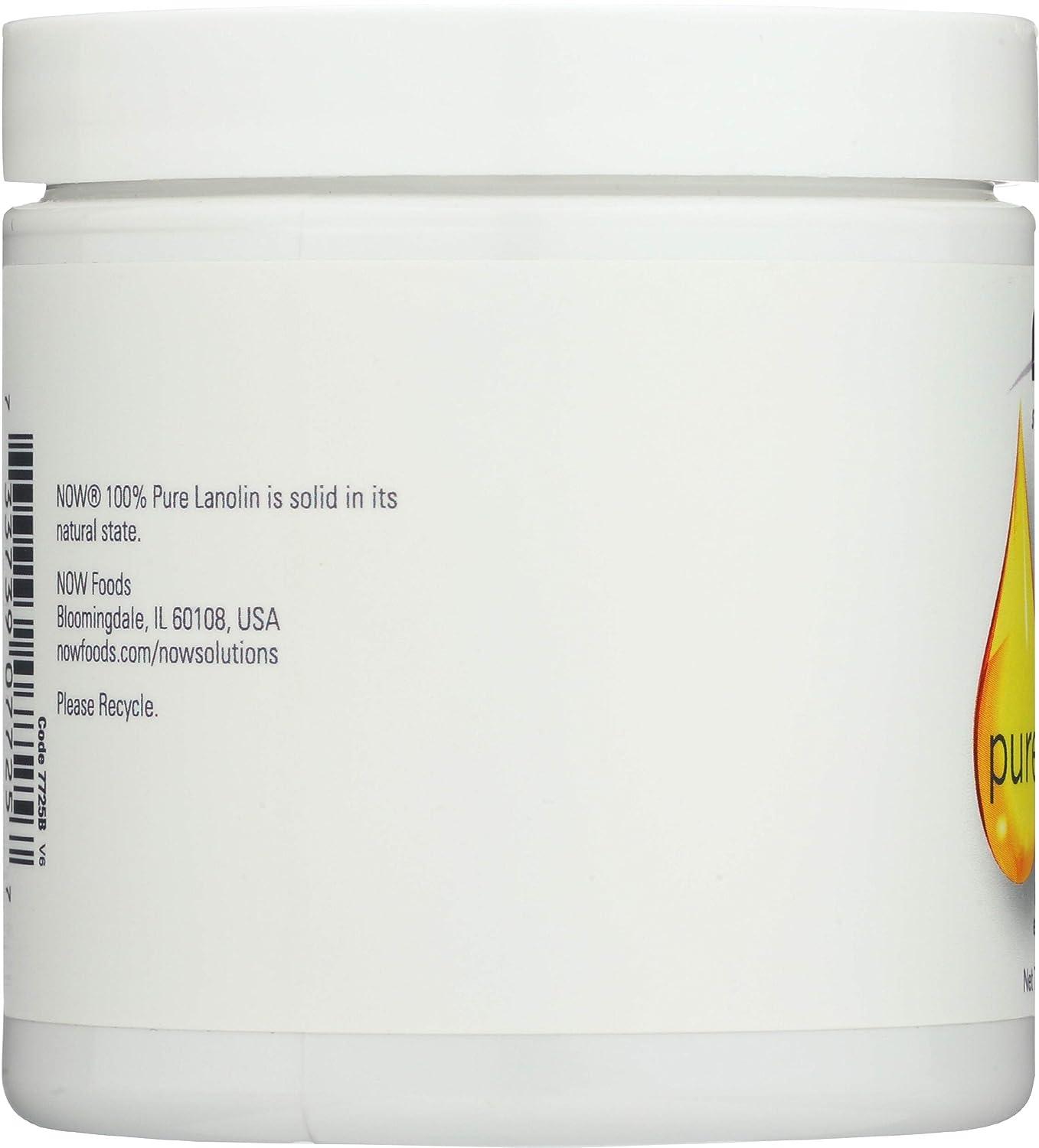 Now Foods Pure Lanolin - 7 oz | Natural Moisturizer for Skin and Hair ...