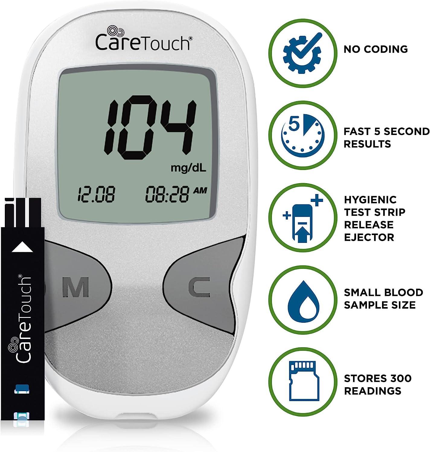 Blood Glucose Monitor Kit | Diabetes Testing with Glucometer, Test ...