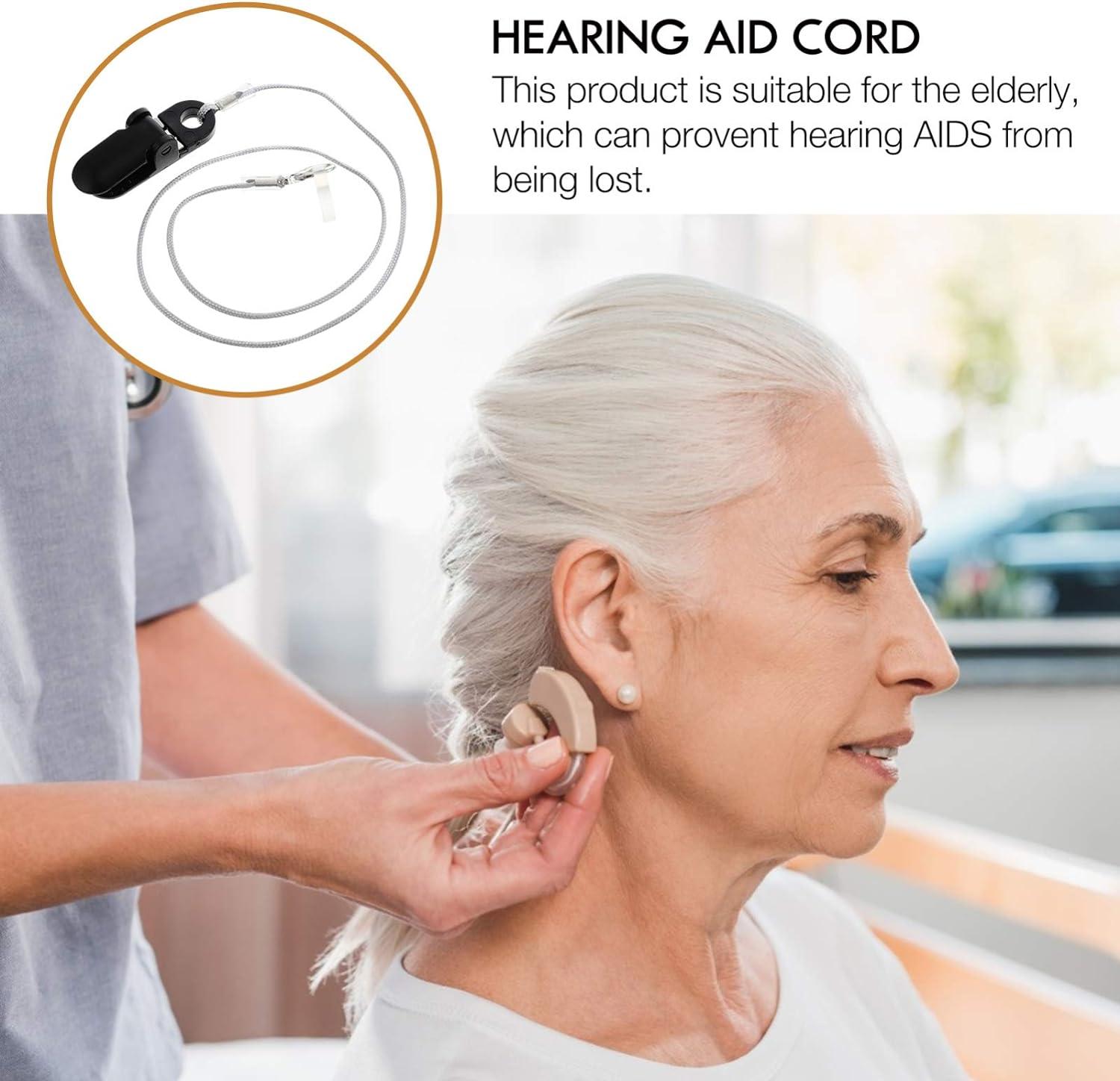 iPlusmile Hearing Aids Clip with Anti-Lost Lanyard - Holder Straps for ...