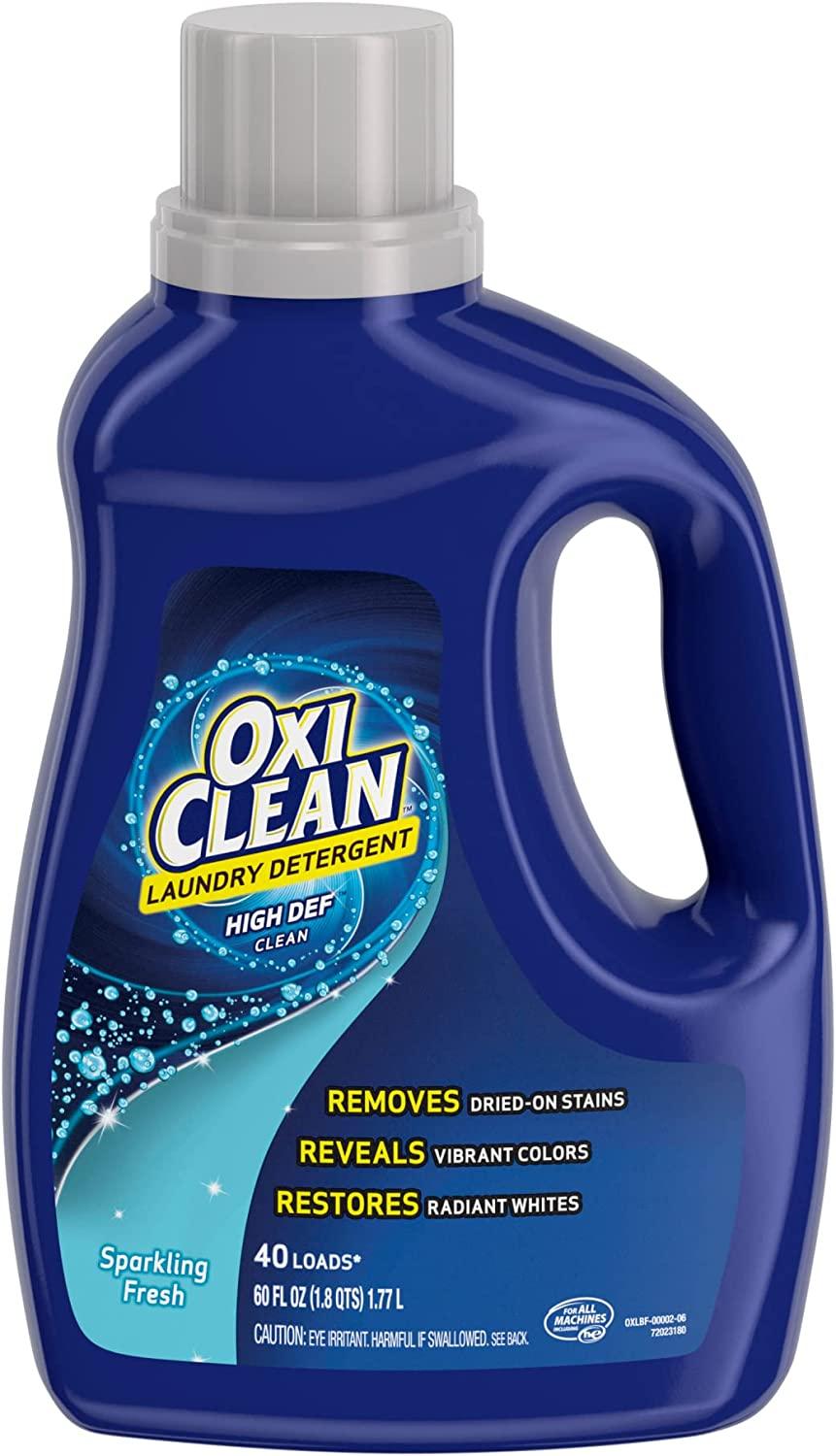 OxiClean High Def Sparkling Fresh Liquid Laundry Detergent 60 oz ...