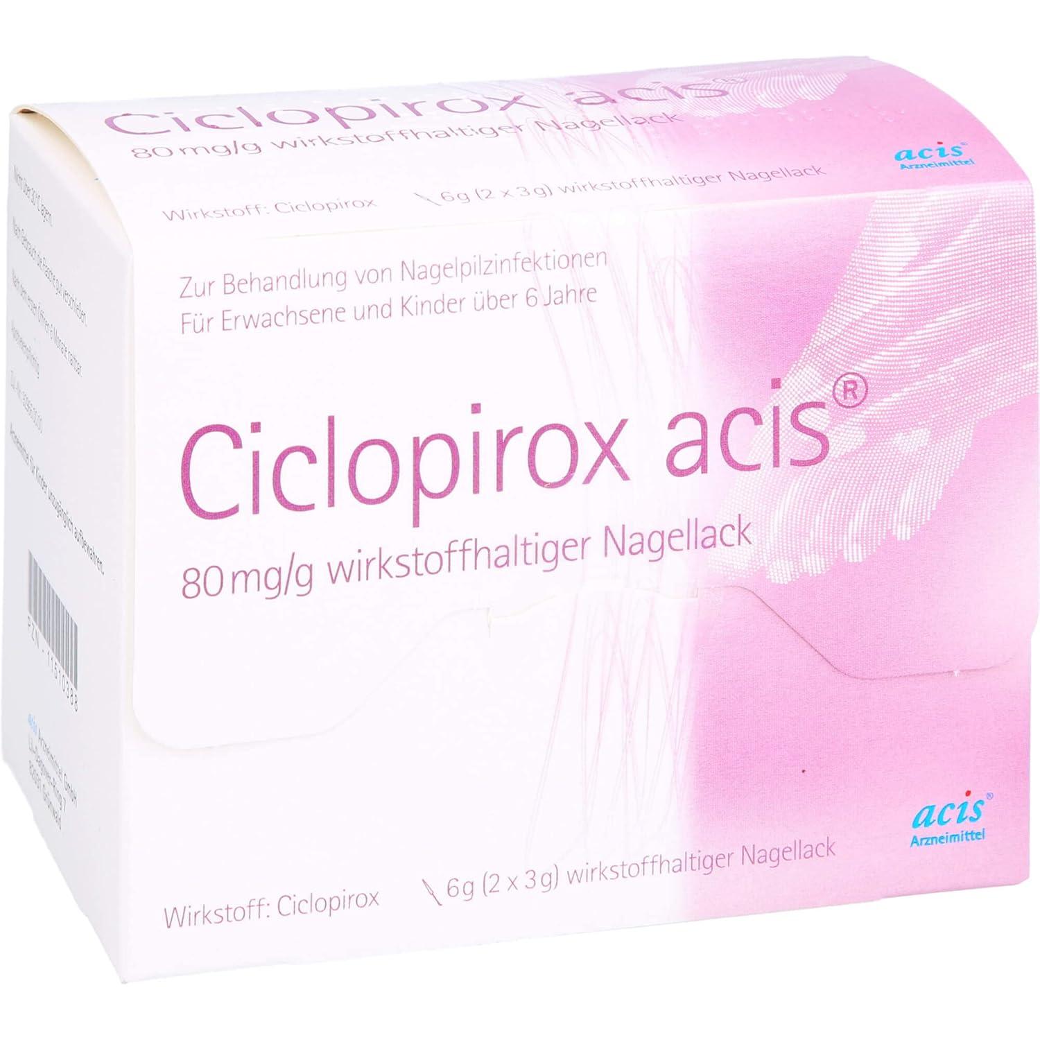 Ciclopirox Acis 80 mg/g Medicated Nail Polish - Effective Nail Fungus ...