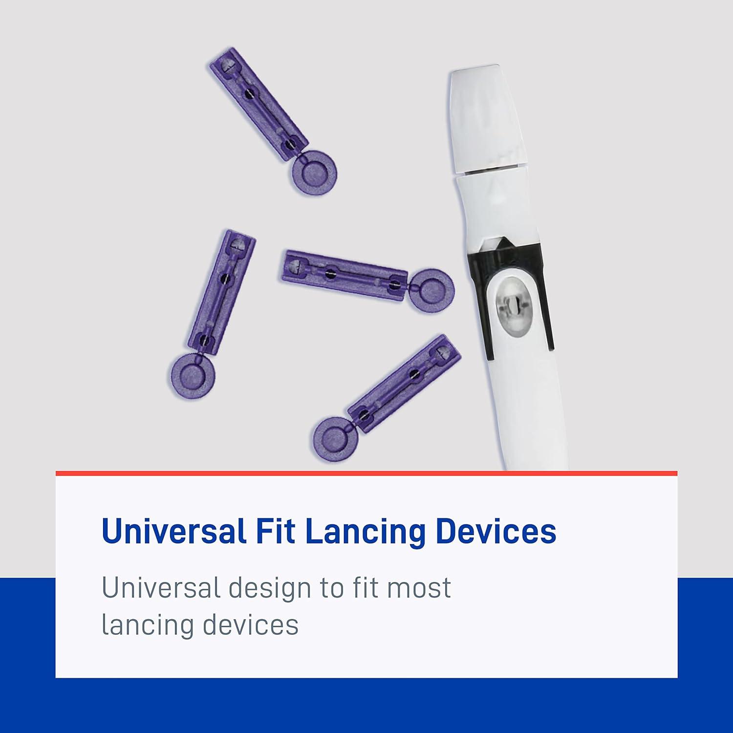 4 Sure Lancets Fine 30g - Universal Fit - High-Quality Blood Glucose ...