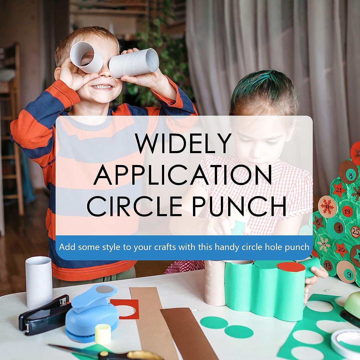 LOONENG 1 Inch Circle Punch - Circle Shape Lever Action Craft Punch for ...