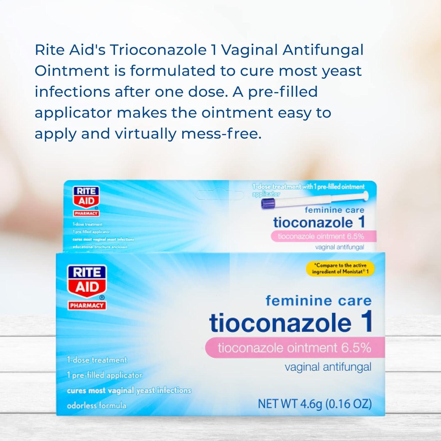 Rite Aid Tioconazole 1 Ointment 1 Day Treatment - 0.16 oz | Pre-Filled ...