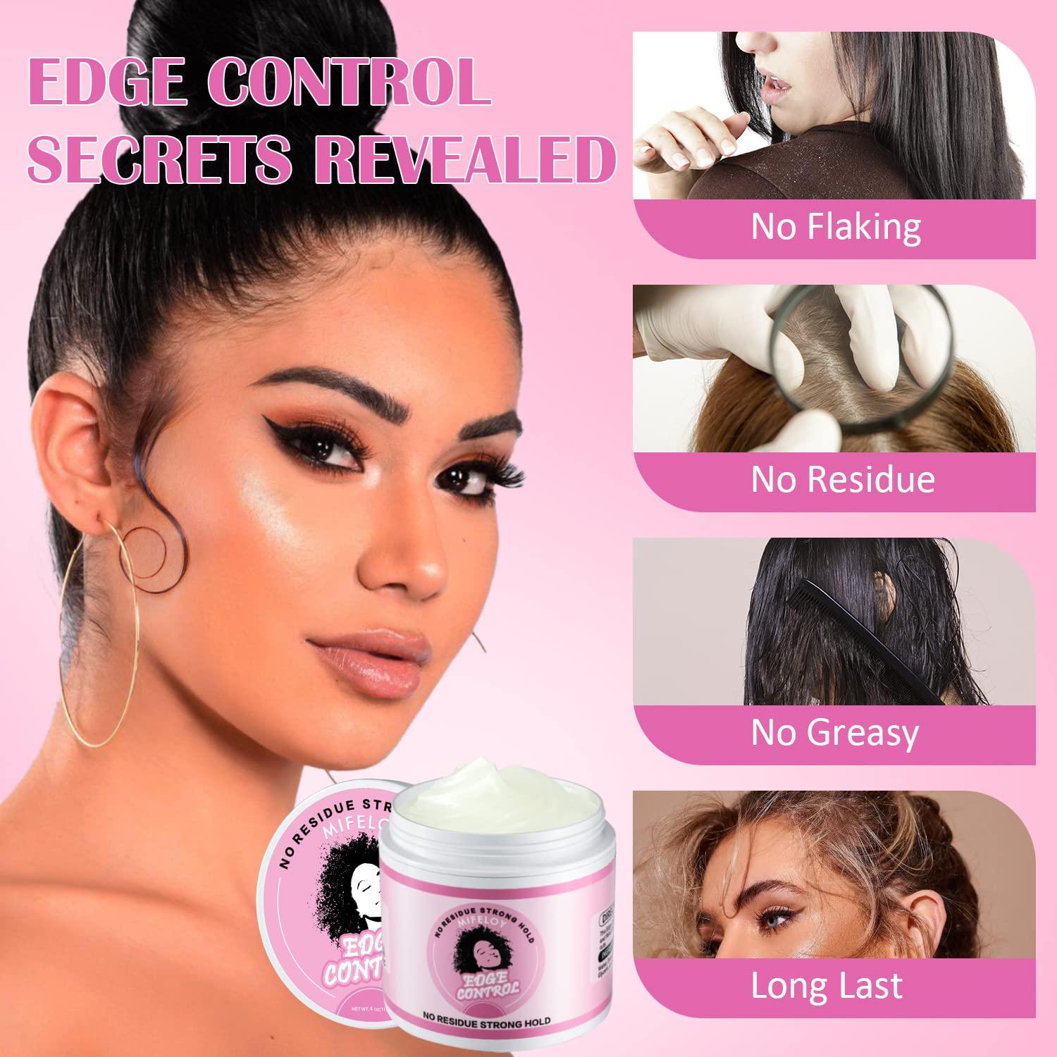 Edge Control Wax 4 oz - Women's Hair Pomade for Smoothing Flyaways and ...