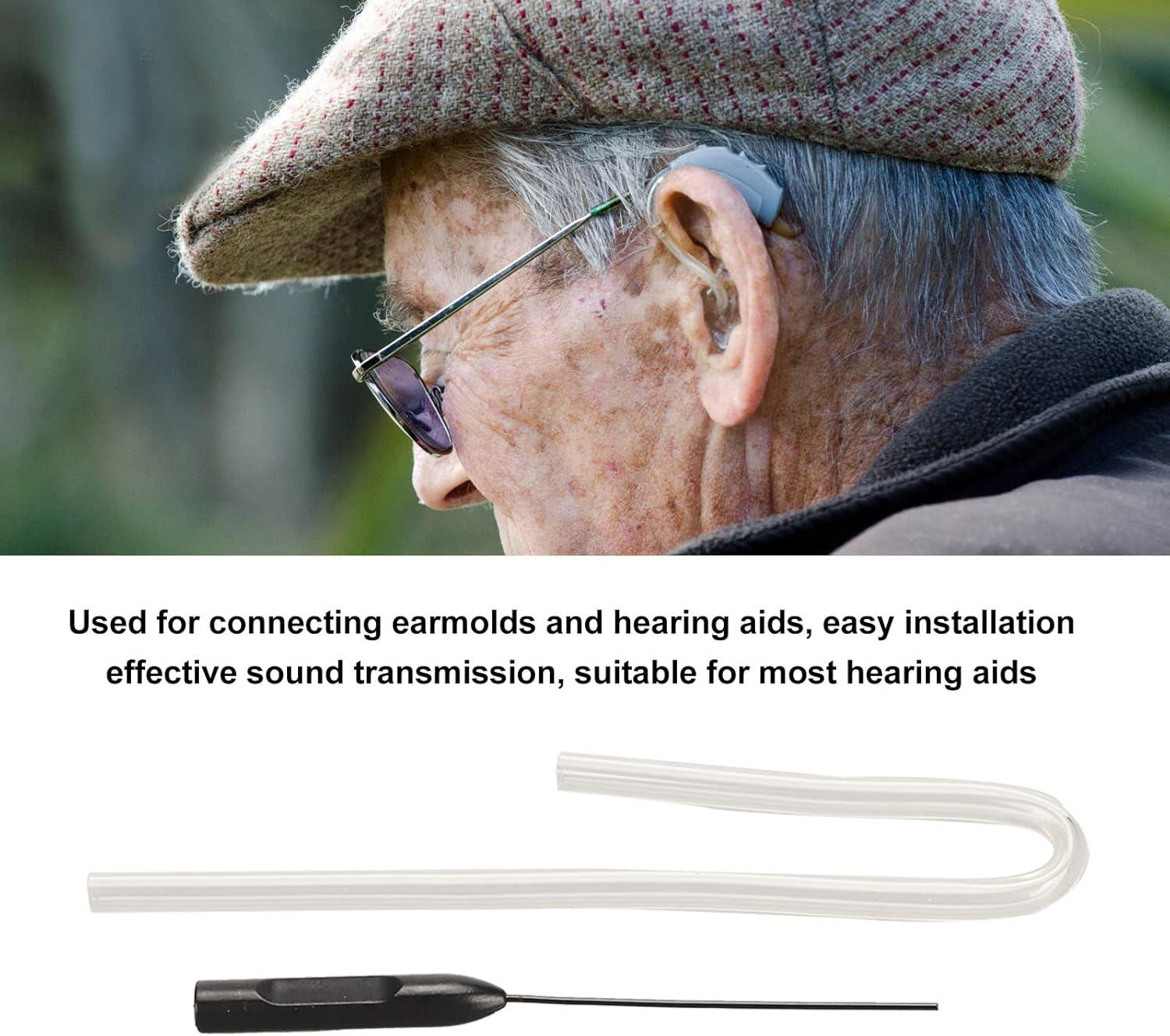 Pack of 10 Hearing Aid Sound Tubes - Pre-Formed Earmold Replacement Ear ...
