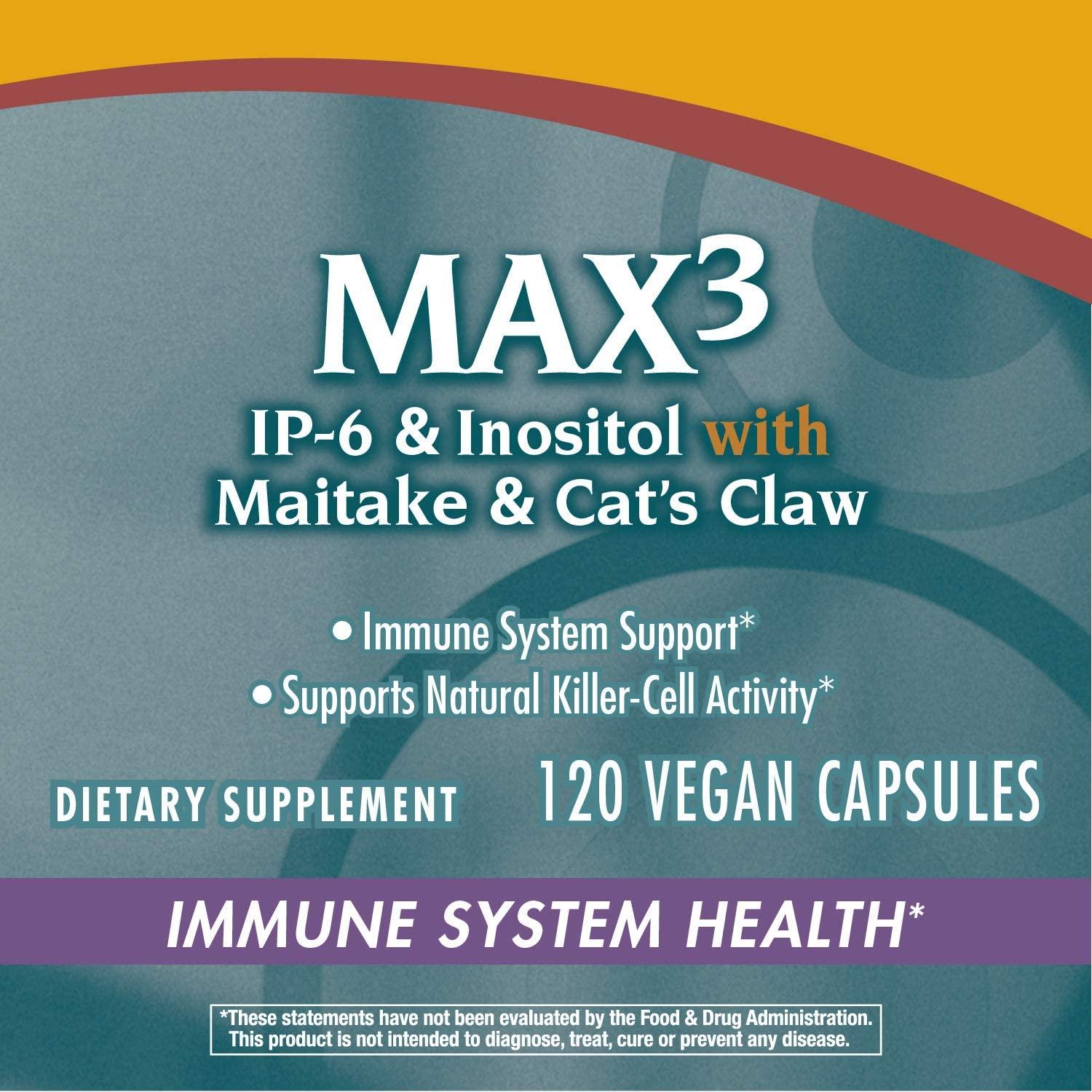 Nature's Way Cell Fort MAX3 IP-6 & Inositol with Maitake & Cat's Claw - 120 VCaps | Buy Now with ...