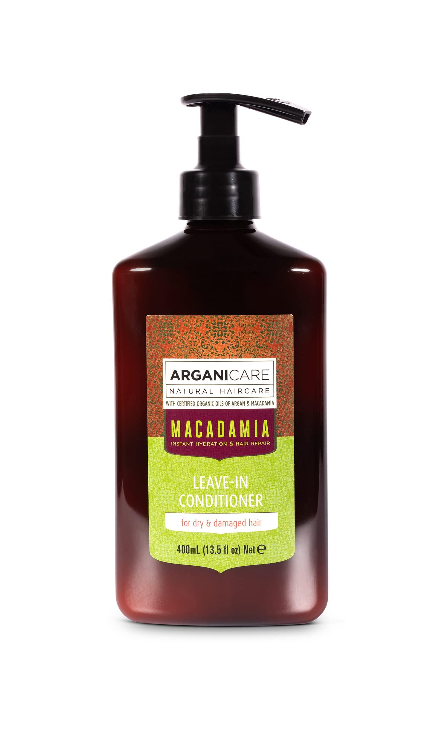 ArganiCARE Macadamia Conditioner 400ml - Leave-In Treatment for Dry ...