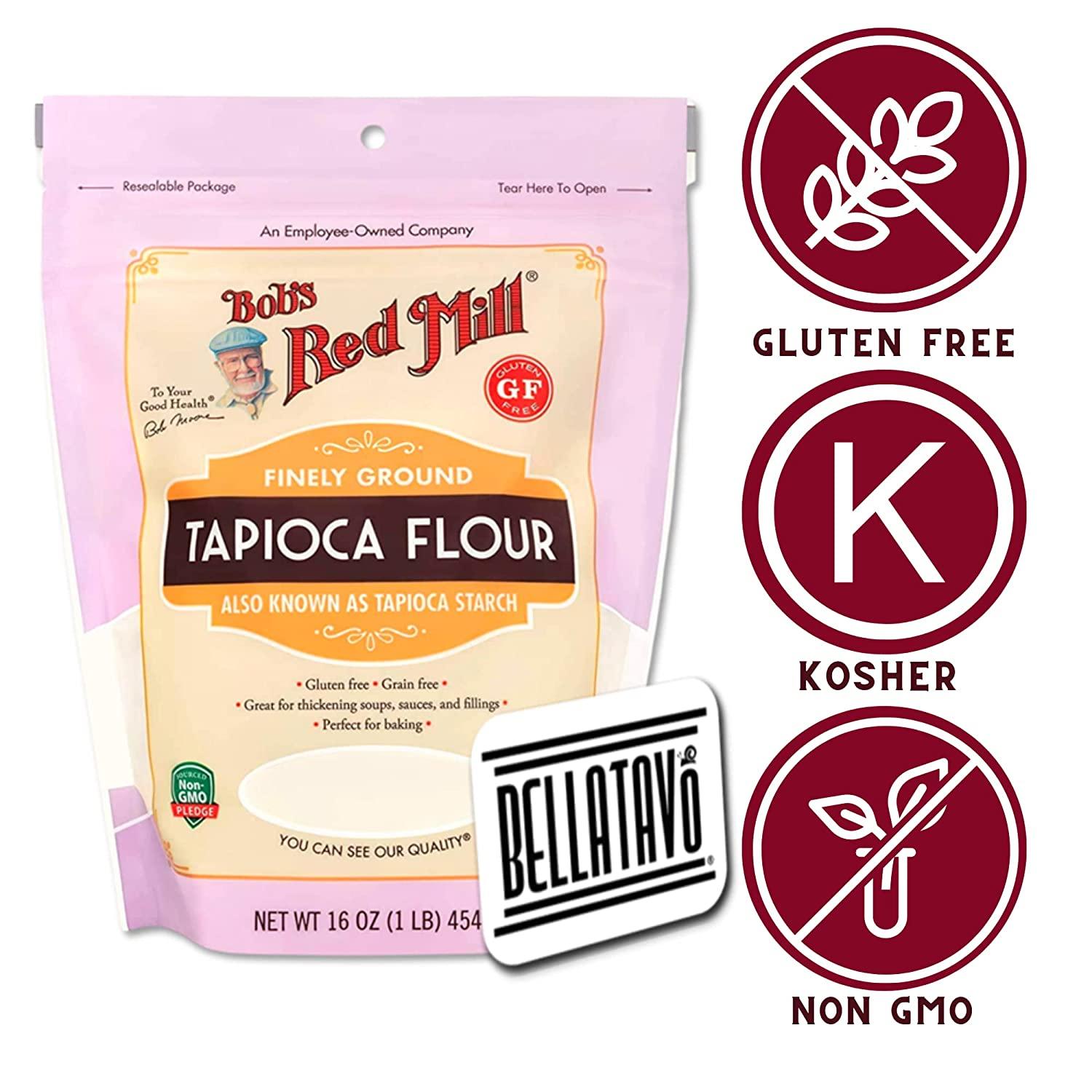 Gluten Free Tapioca Flour Bundle - 16 oz Bobs Red Mill Tapioca Flour ...