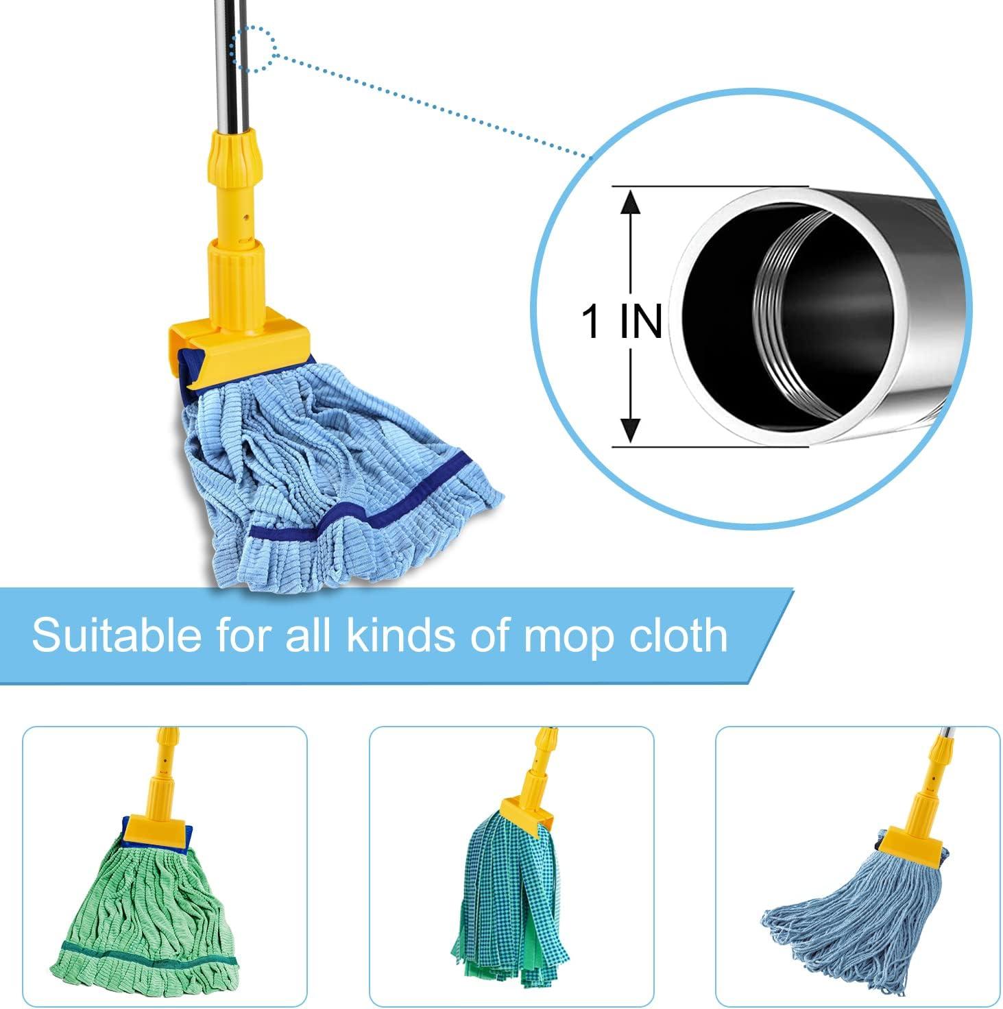 Luvenia 62-inch Commercial Iron Mop Handle - Heavy Duty Adjustable ...
