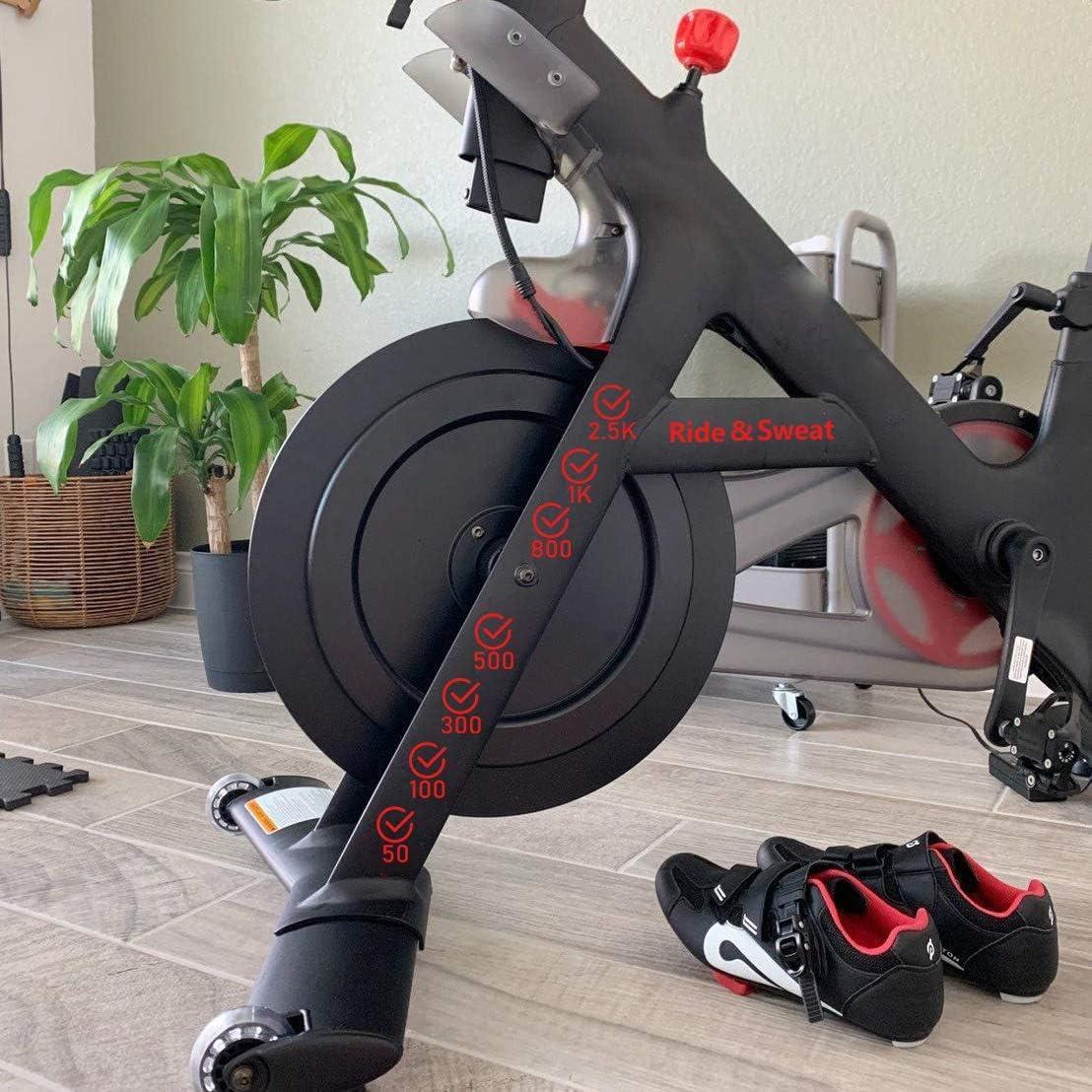 Self-Adhesive Milestones Stickers for Peloton Bike - Red Vinyl Decal ...