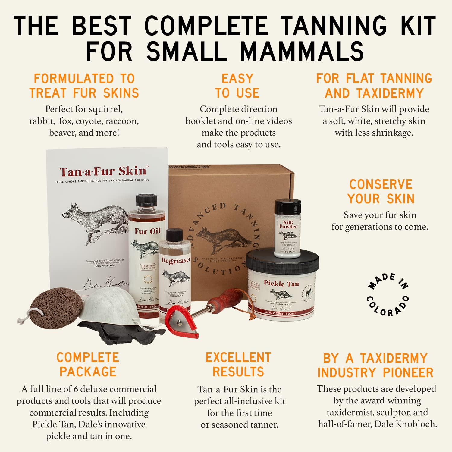 Advanced Tanning Solutions | Tan-a-Fur Skin Small Mammal Tanning Kit by ...