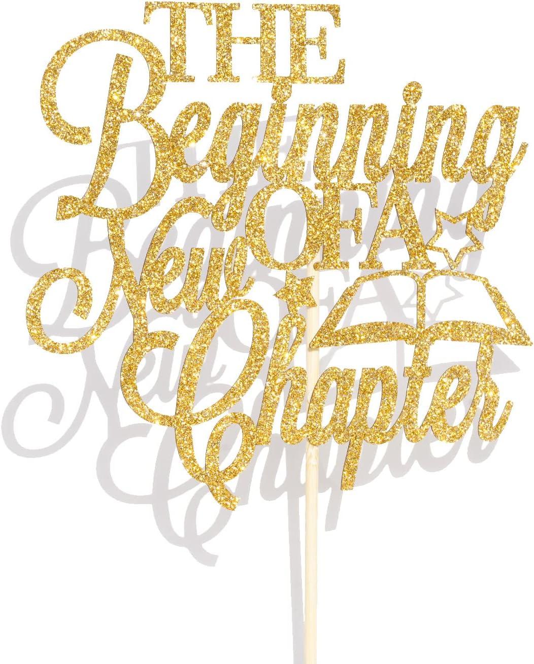 The Beginning of a New Chapter Cake Topper Farewell Party Decorations ...