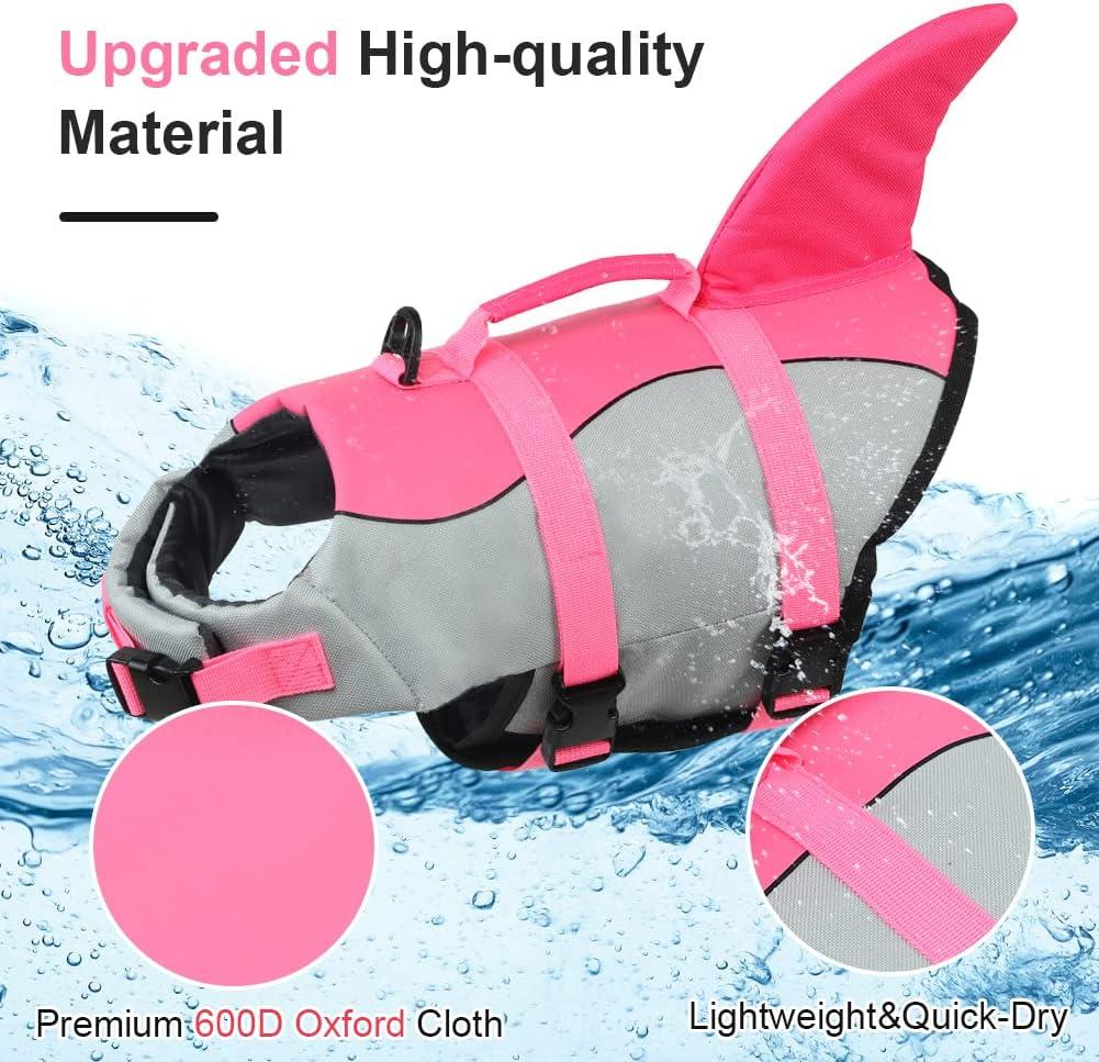 EMUST Dog Life Vests Dog Floats for Swimming Boat Pool Ripstop Dog Life ...