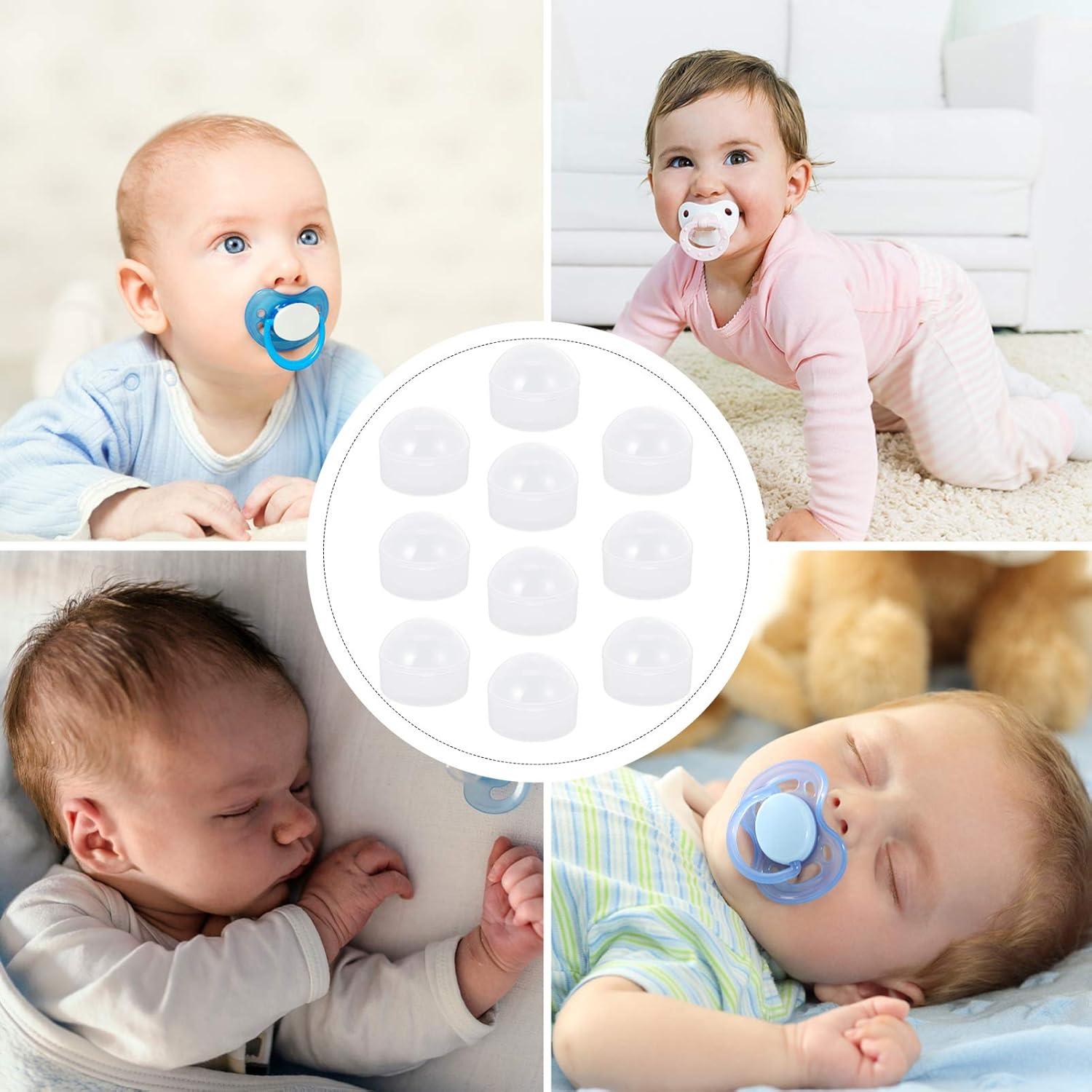 Exceart 10-Pack Pacifier Storage Box | Baby Pacifier Case Holder for ...