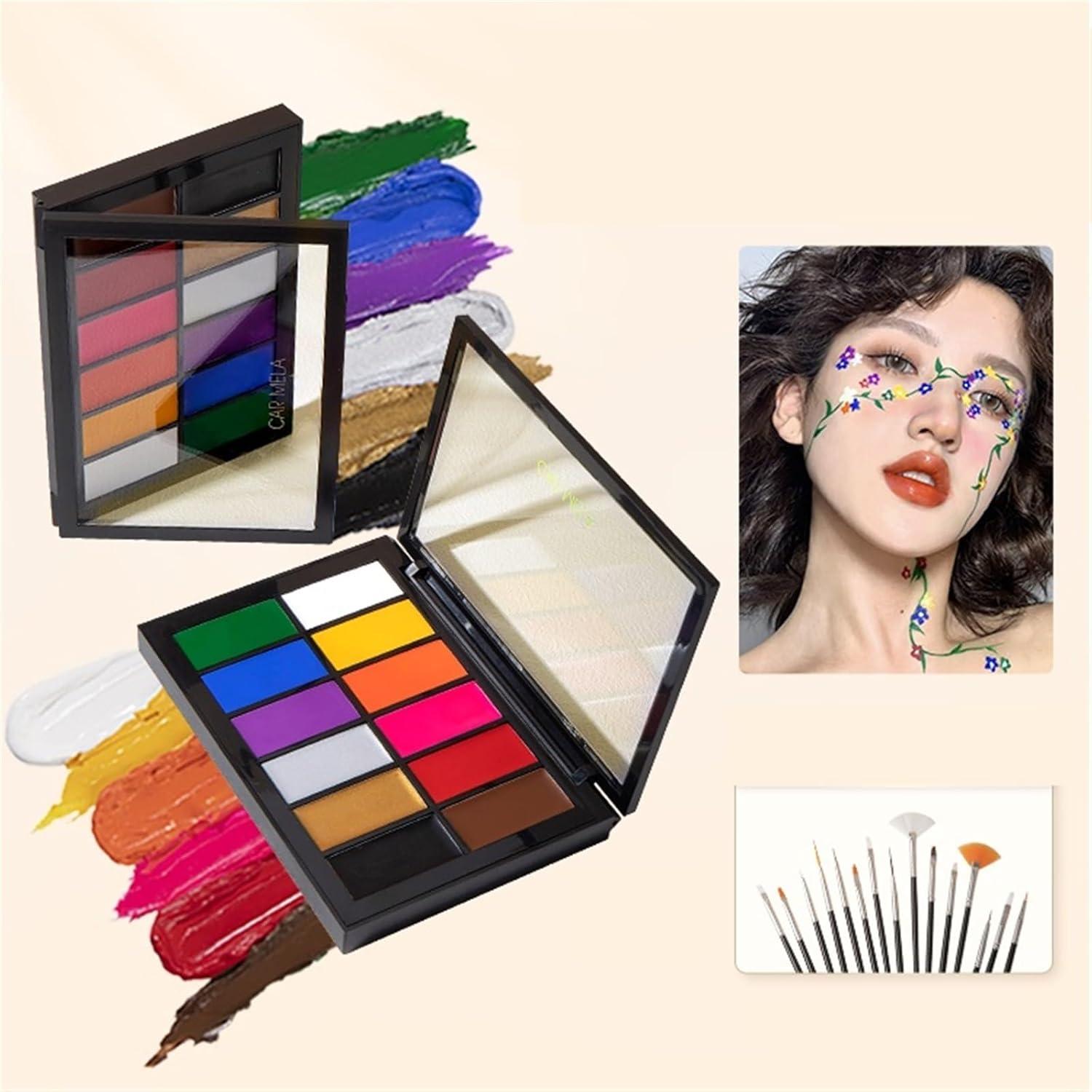Professional Face Painting Kit | Creative Body & Holiday Party Makeup ...