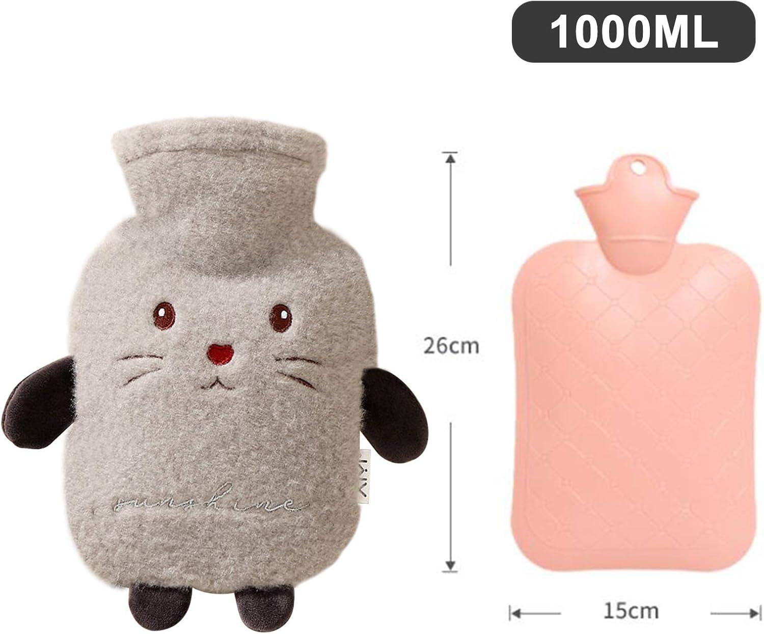Buy Cartoon Heat Bottle - 1000ml Cat Design Hot Water Bag with ...