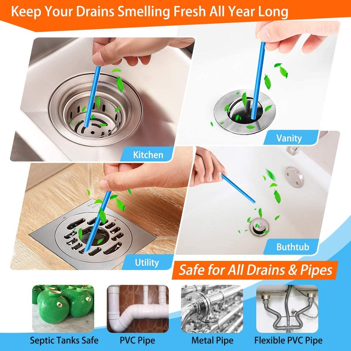 Drain Sticks - Cleaner and Deodorizer for Sink, Disposal, Septic ...