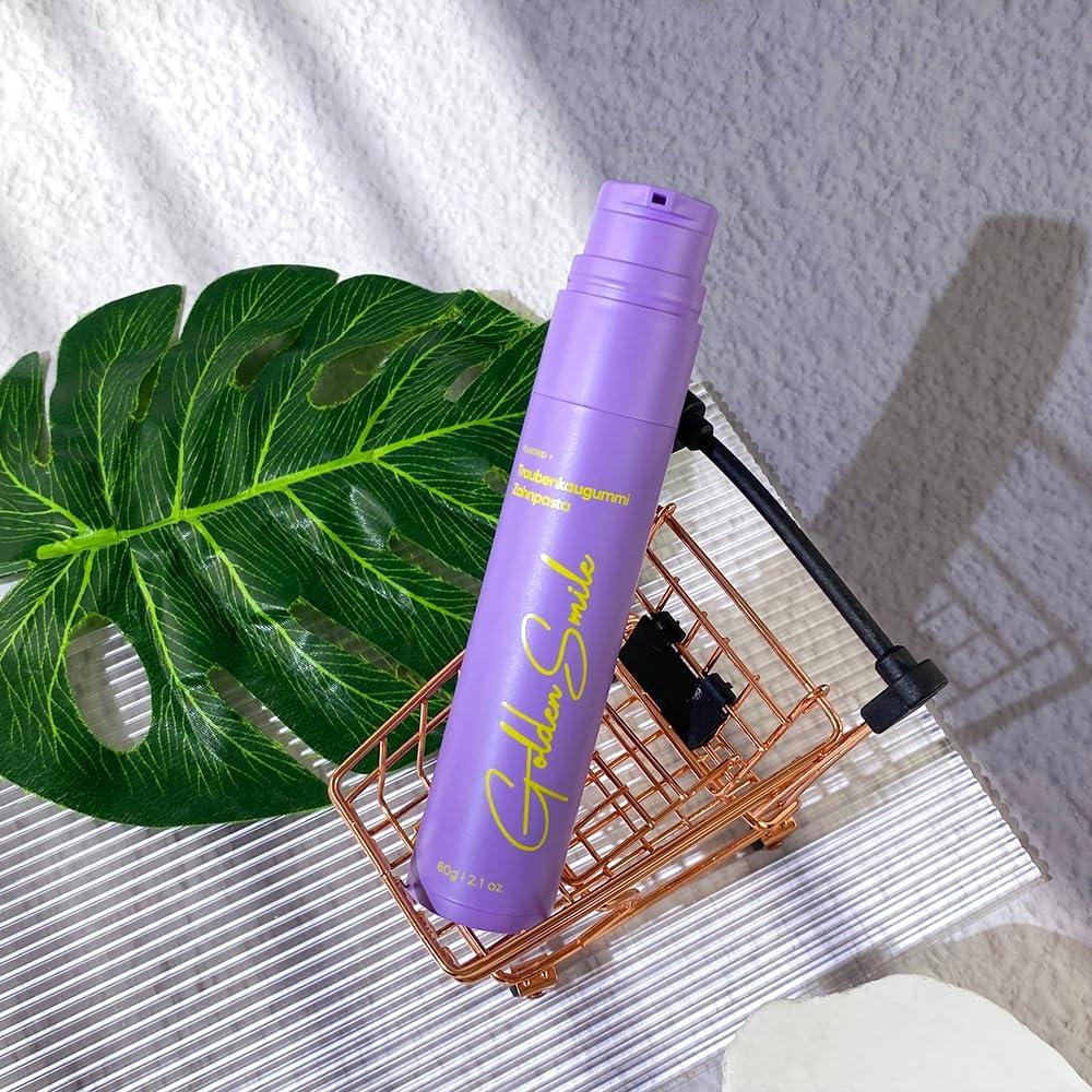 Golden Smile Toothpaste | Grape Flavor Fluoride Toothpaste for Gum ...