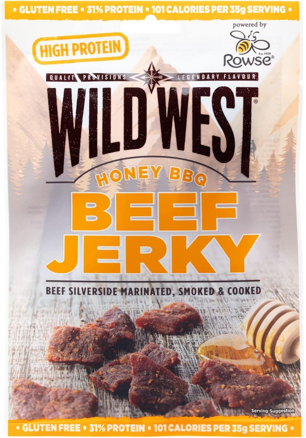 Wild West Beef Jerky - Variety Pack 12 x 35g (4 x Original 4 x Honey ...