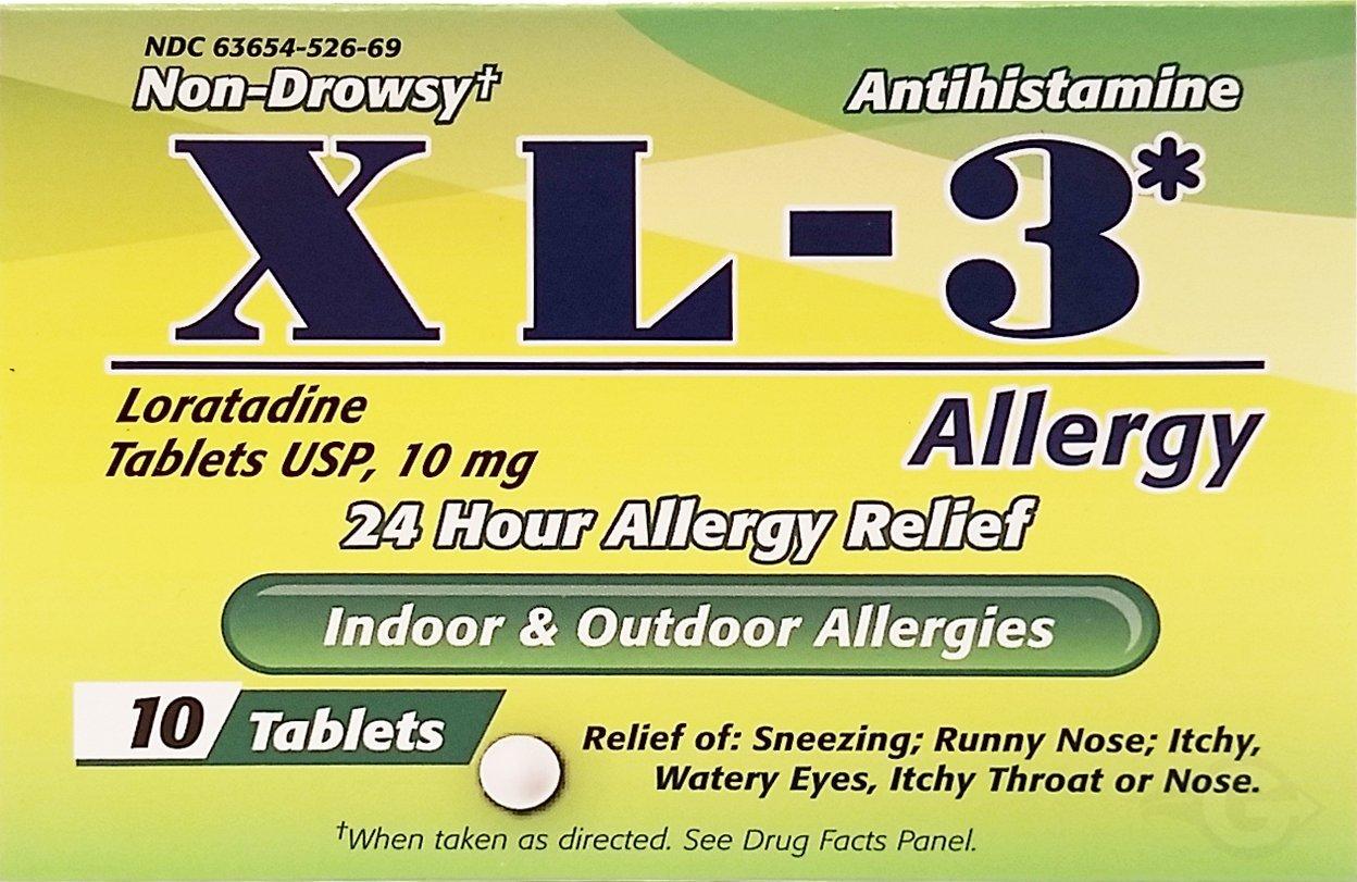 XL3 Allergy 10 tabs - Antigripal - Pack of 1 | Fast Relief Formula