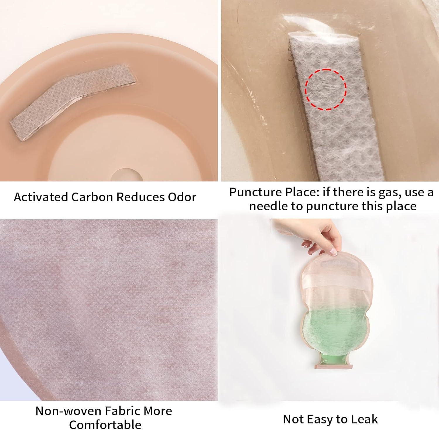 20 Pack Colostomy Bags One Piece Ostomy Bag with Clamp Closure | 15mm ...