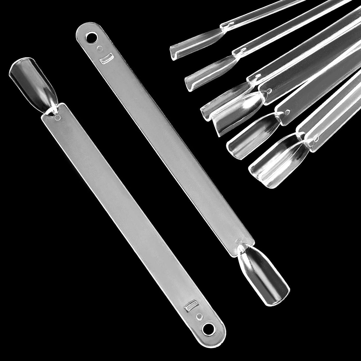 ZOENHOU 150PCS Transparent Nail Swatches Sticks - Nail Polish Color ...