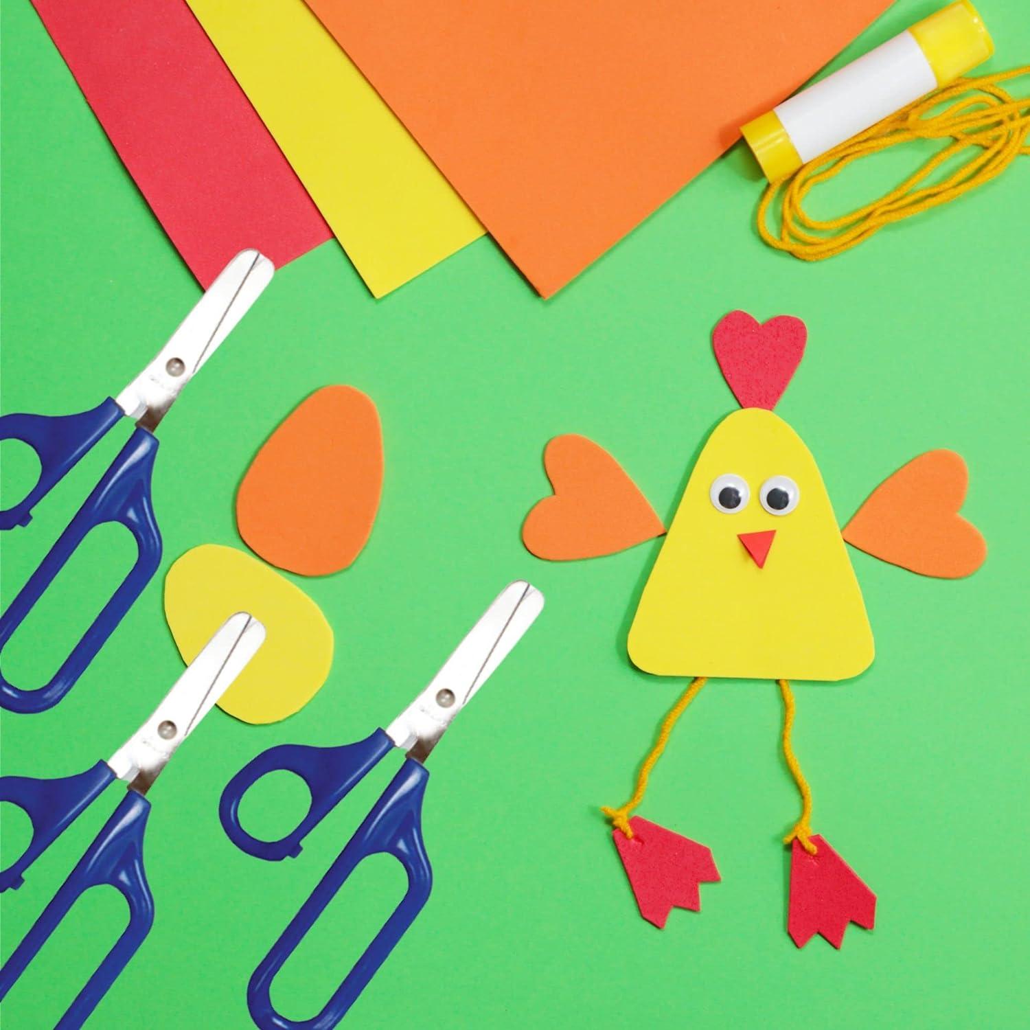 PETA Easi-Grip Children's Long Loop Scissors - Stainless Steel, Self ...