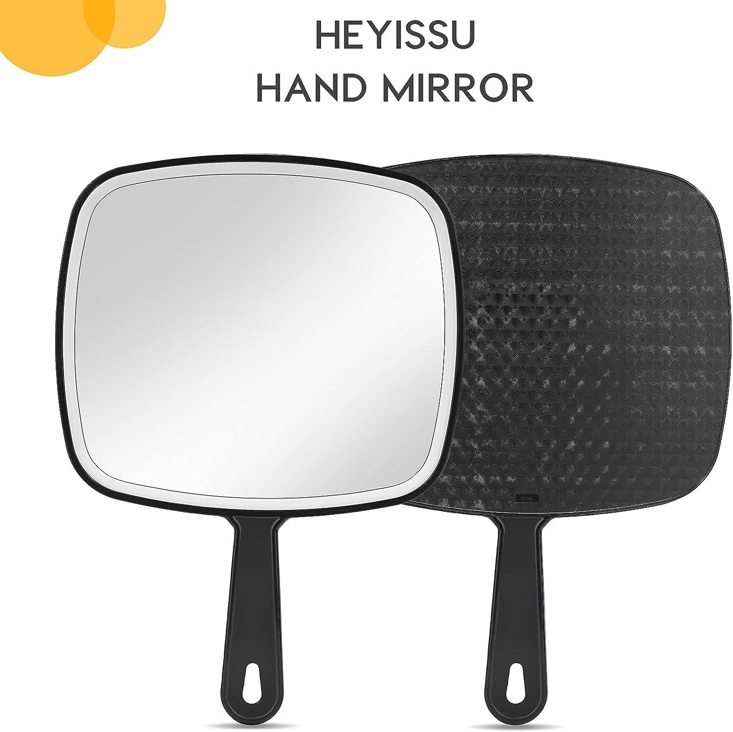 HEYISSU Extra Large Hand Mirror with Handle - 9 W x 12.4 L - Perfect ...