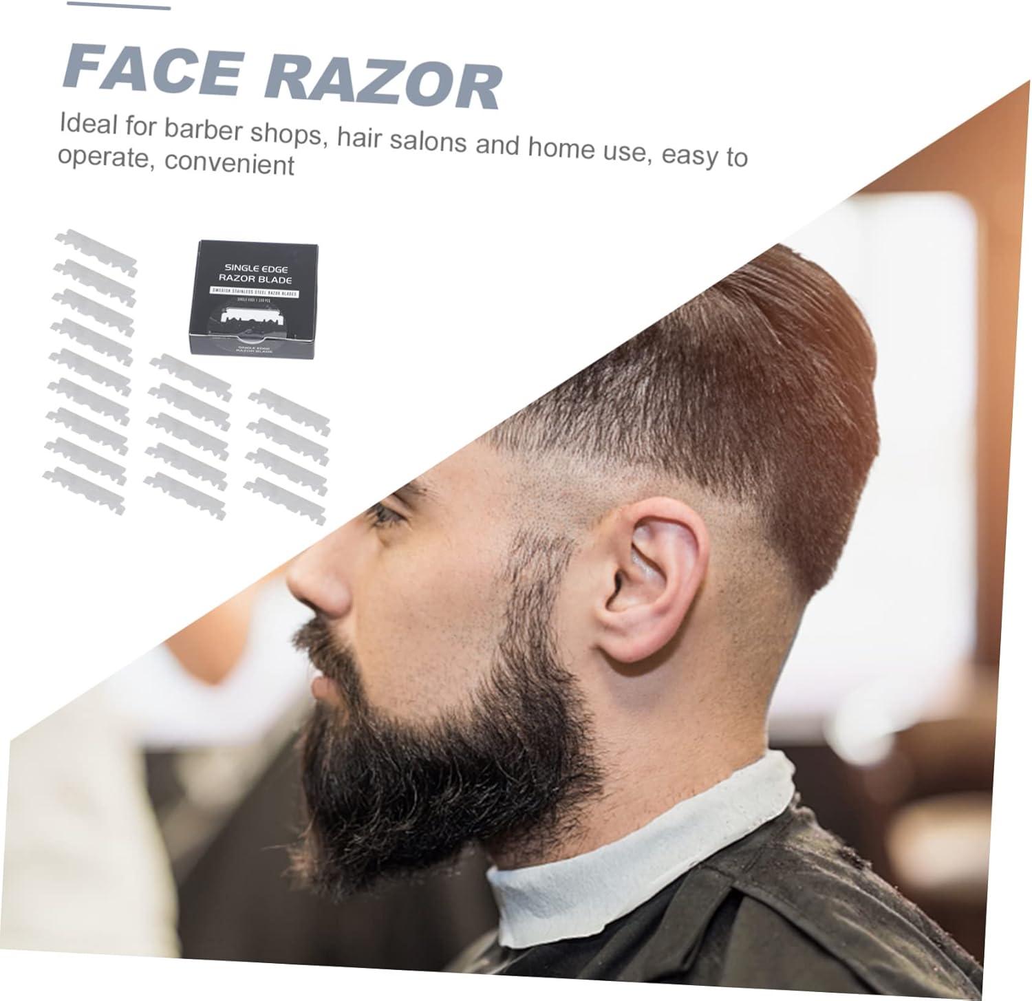 Magiclulu 400 Stk Razor Blades - Premium Rustproof Facial Razor Tools ...