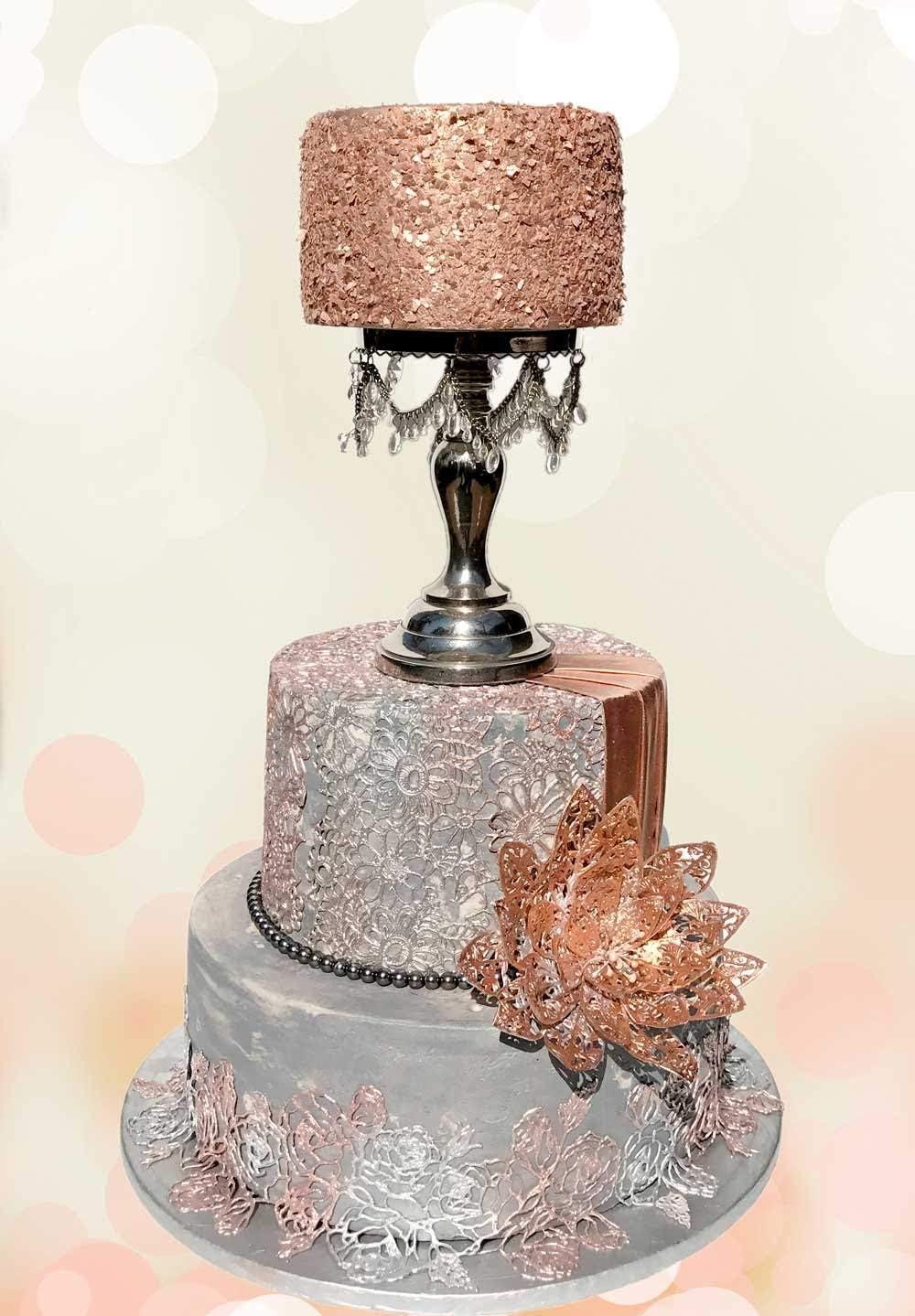 Edible Flakes Rose Gold Love by Crystal Candy | Buy Now with Express ...