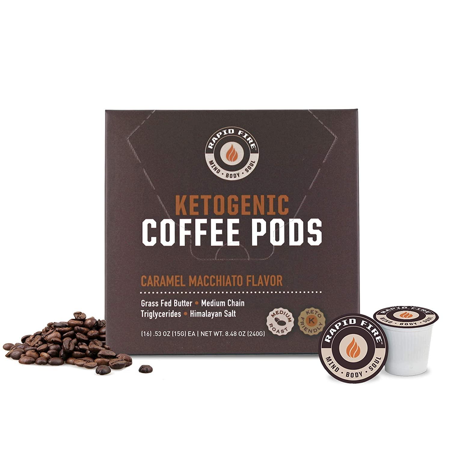Rapidfire Caramel Macchiato Keto Coffee Pods - Energy & Metabolism ...