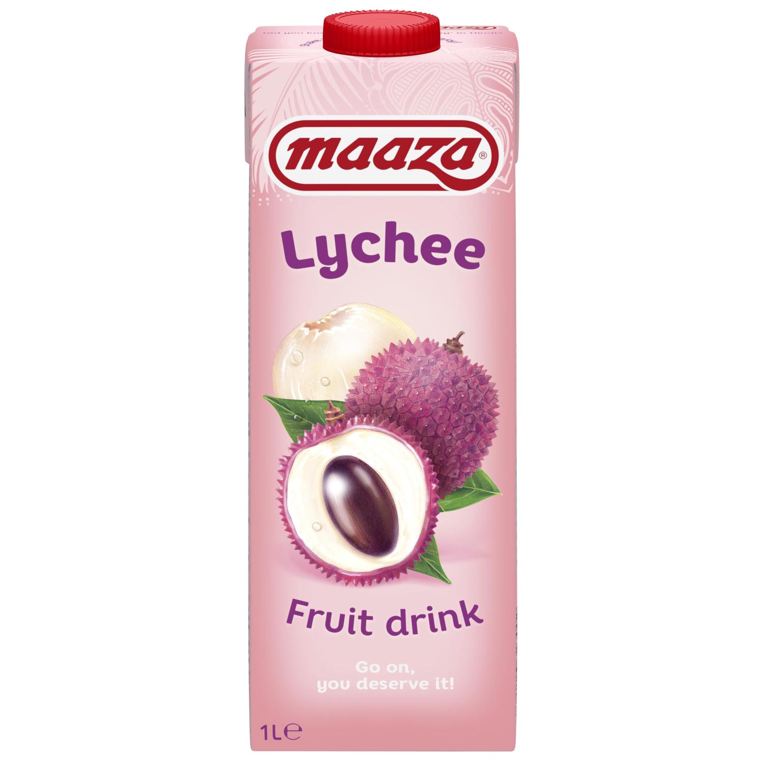 Buy Maaza Lychee Fruit Drink - Refreshing Lychee Juice Pack of 6 (1L ...