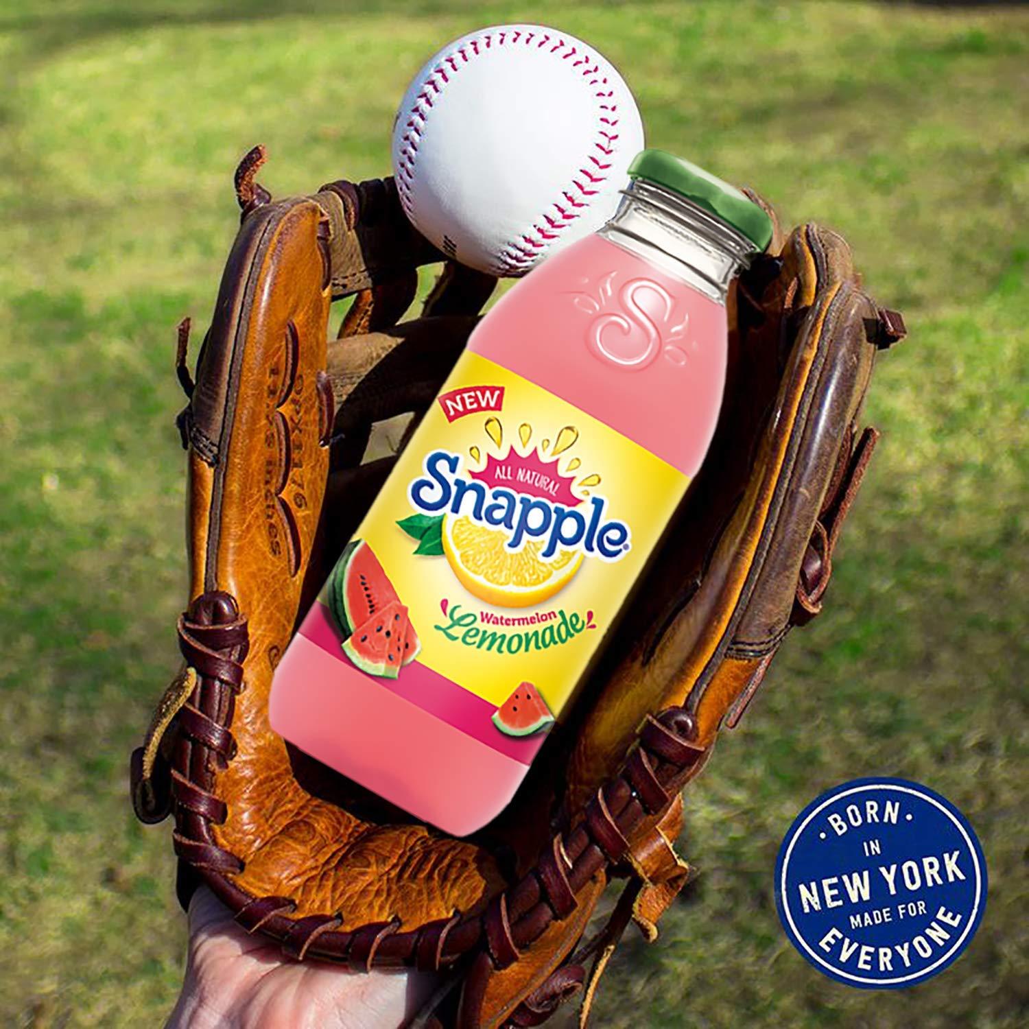 Snapple Watermelon Lemonade - All Natural 16 Fl Oz (Pack of 8), 128 Fl ...