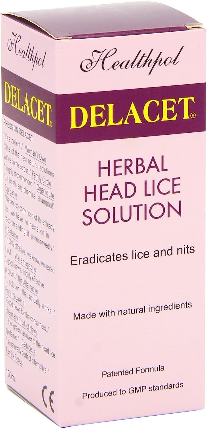 Healthpol Delacet 100ml - Effective Head Lice Repellant