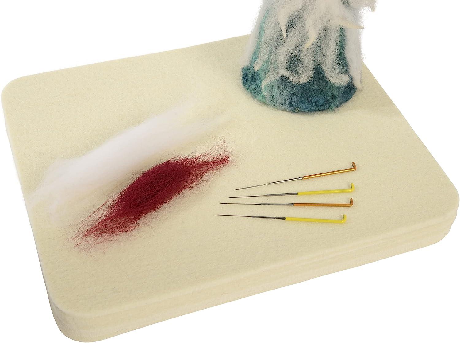 KEO ST. Needle Felting Pad - 100% New Zealand Wool Mat for Precision ...