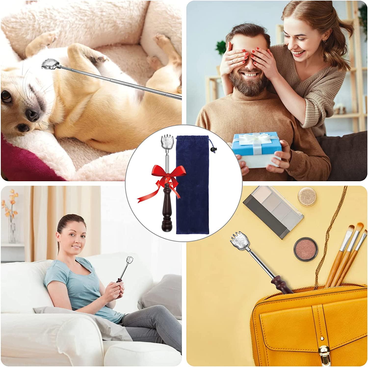 Extendable Telescoping Back Scratcher for Adults - Wooden Handle ...