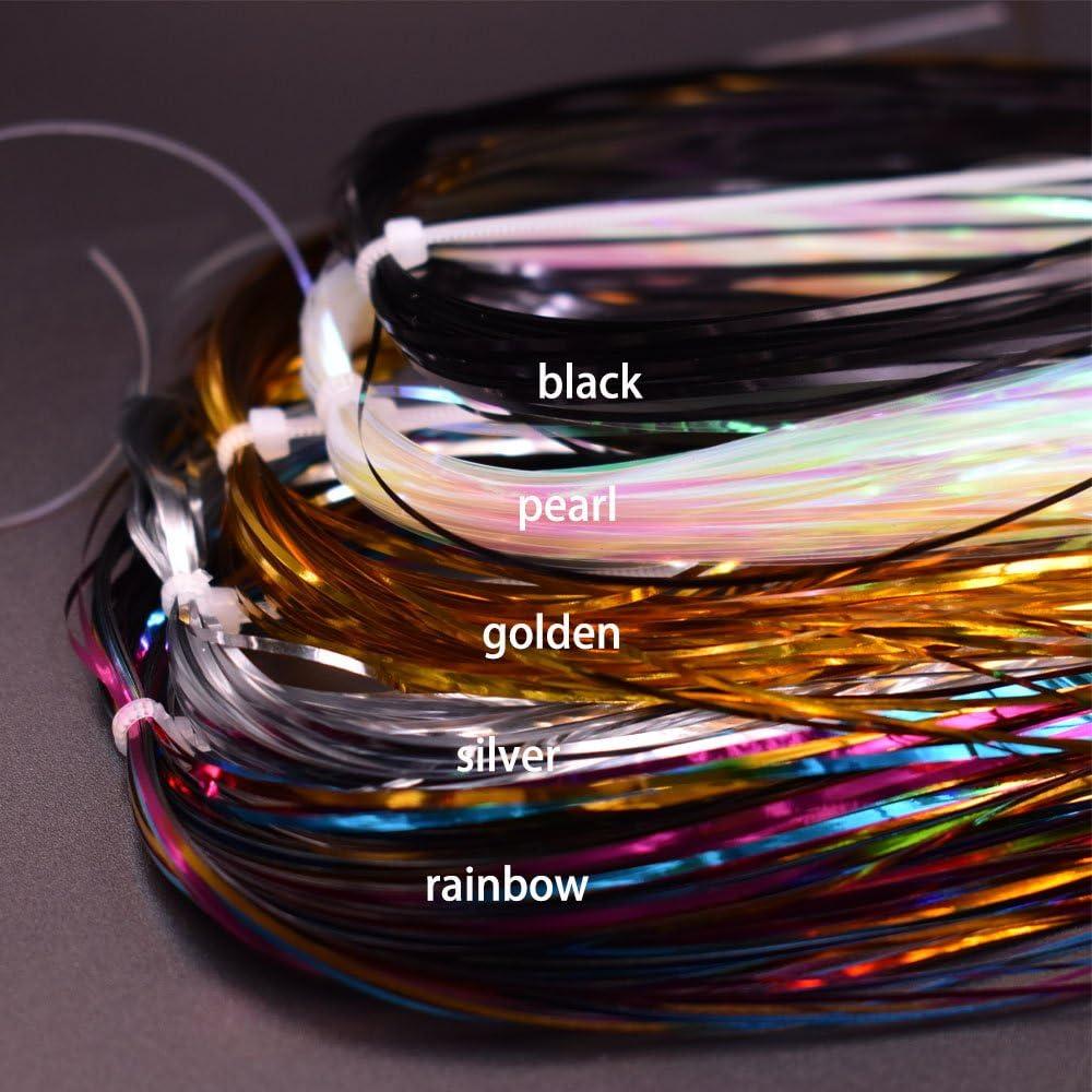 Phecda ProFly 10 Packs Crystal Flash Tinsel Fly Tying Material - 1MM ...