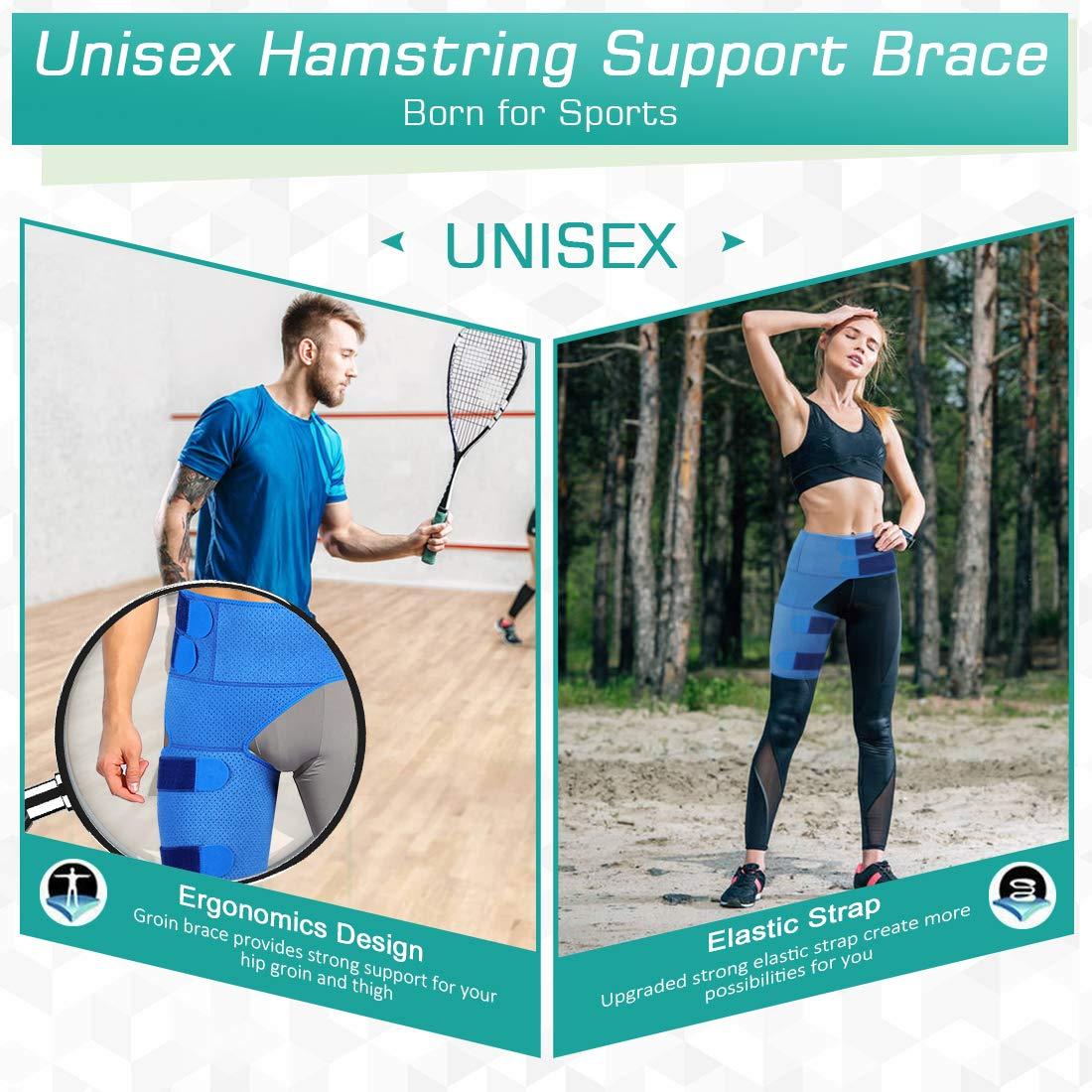 Buy Hamstring & Groin Compression Support Wrap - Anti-Slip & Elastic ...